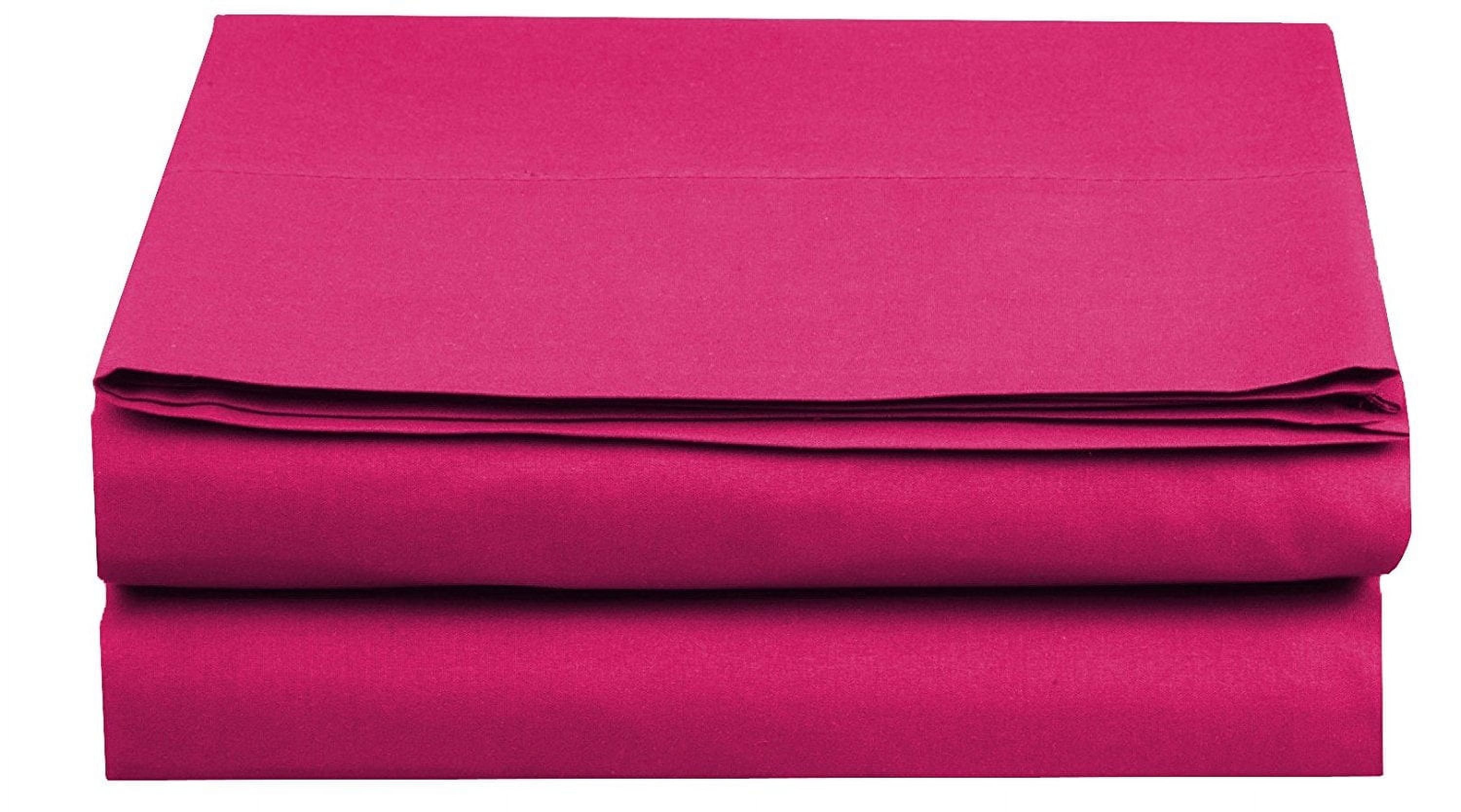 Twin Flat Sheet Soft Brushed Microfiber Fabric - Shrinkage & Fade ...