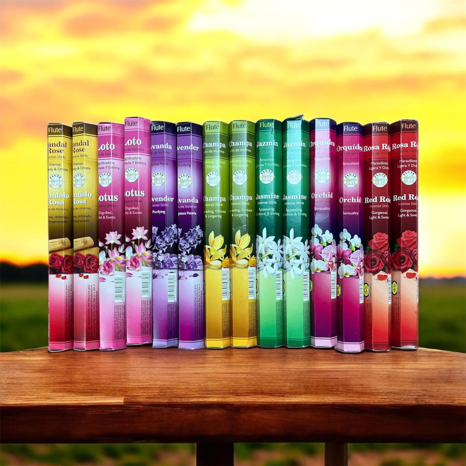 Twin Flute Incense Sticks – Set of 14 (280 Sticks) – Double the Floral ...