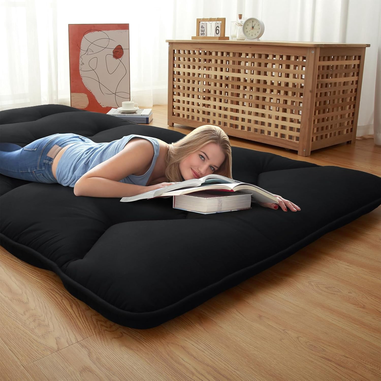 Twin/Full/Queen Size Japanese Floor Mattress Futon Mattress, 3 ...