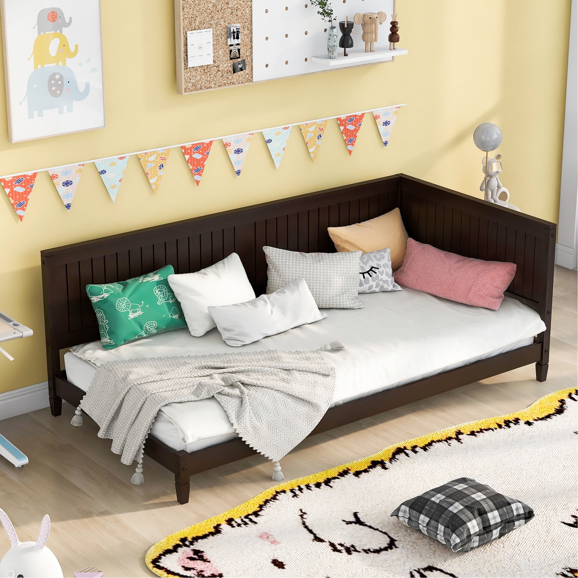 Twin/Full Daybed, 3 Colors Available, Sturdy Wood Frame - Walmart.com
