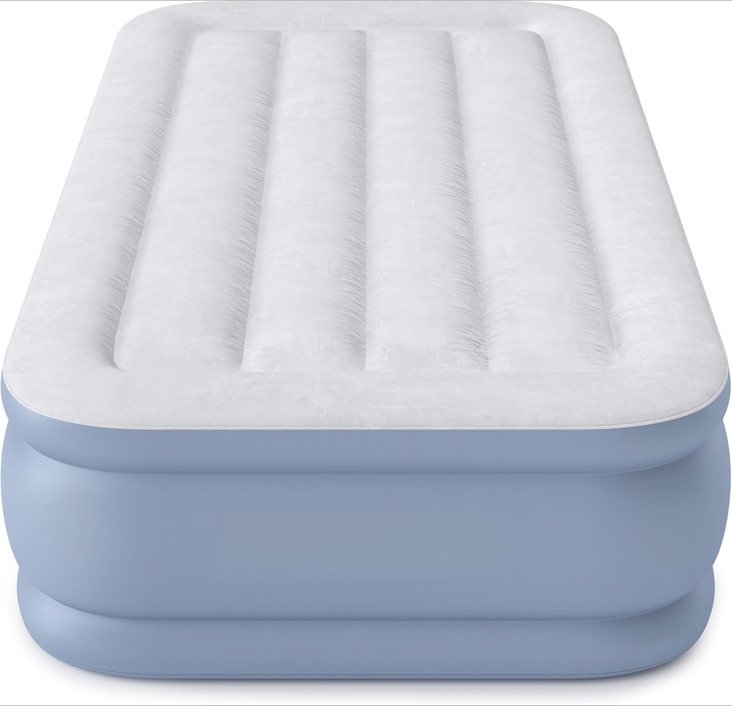 Twin Hi-Loft Air Mattress - Puncture Resistant Vinyl, Vertical Beam ...