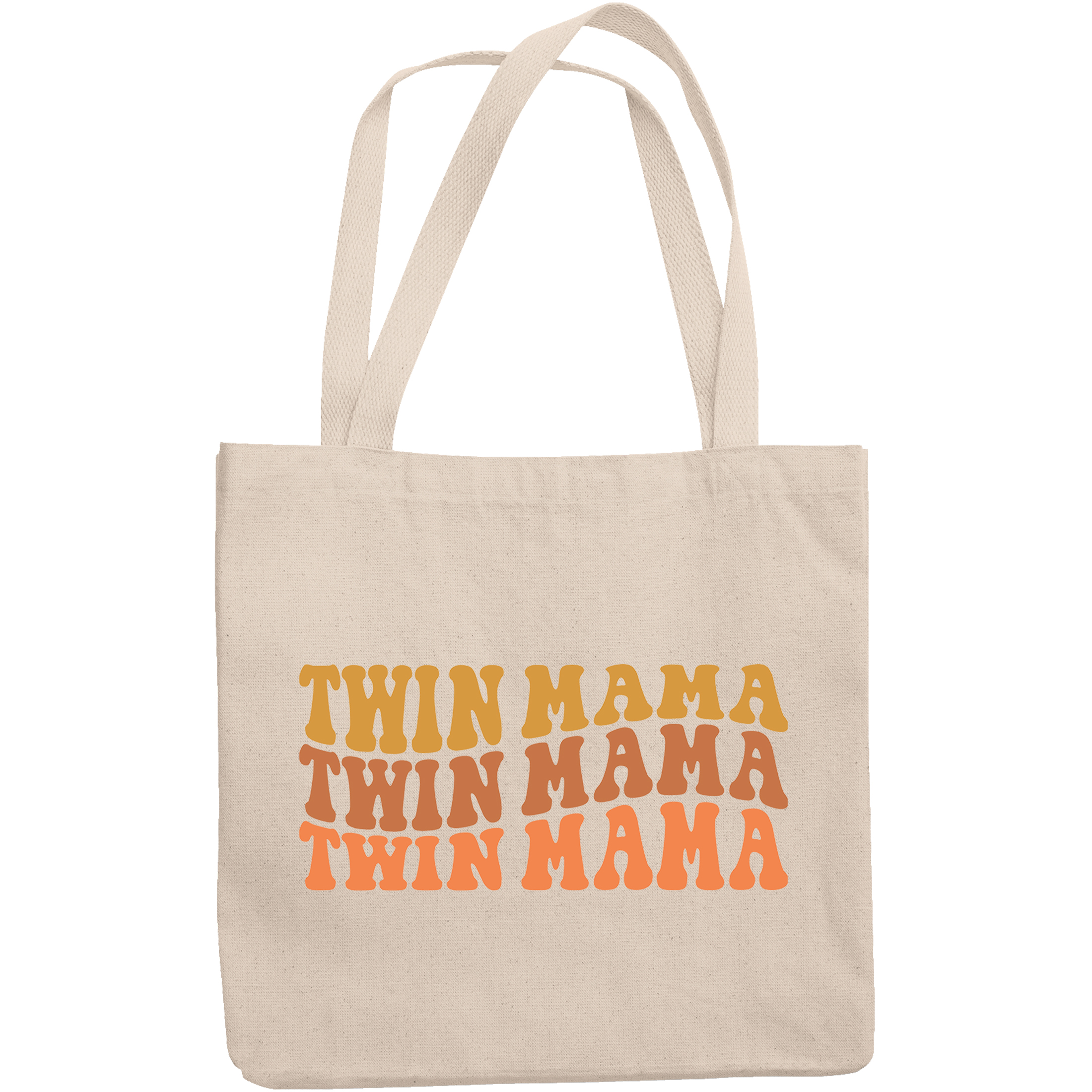 Twin Mama, Mother, Mom or Mommy of Twins Themed, Groovy Retro Wavy Text ...