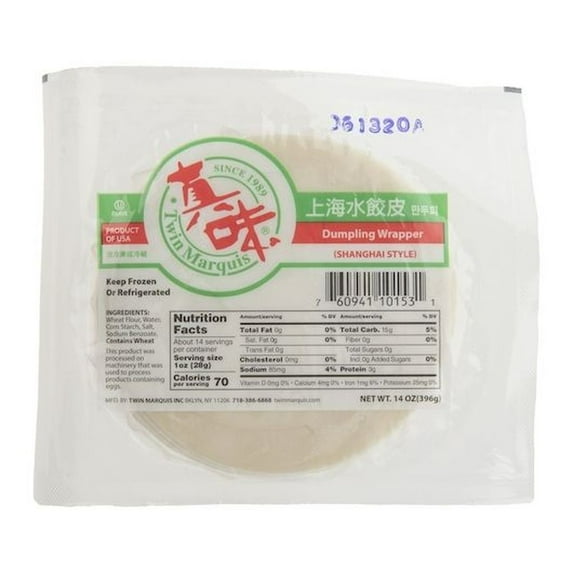 Twin Marquis Shanghai Style Thick 3.5-Inch Round Dumpling Wrappers, 14 ...