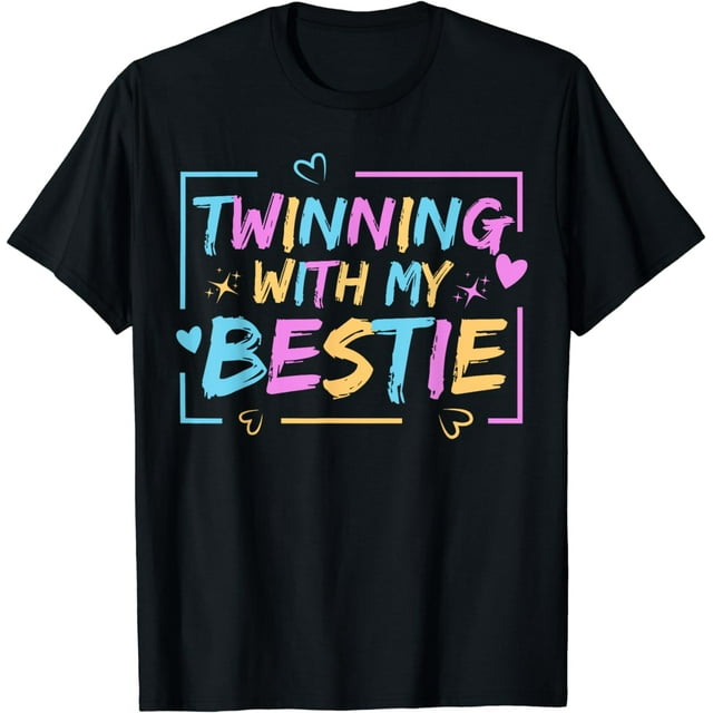 Twin Matching Twins Day Friend Twinning With My Bestie Twin T-Shirt ...
