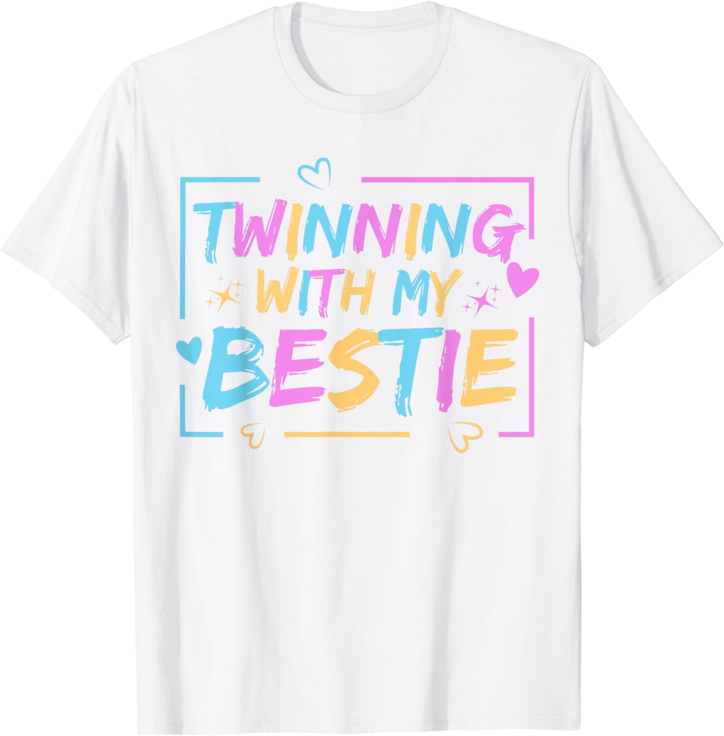 Twin Matching Twins Day Friend Twinning With My Bestie Twin T-Shirt ...