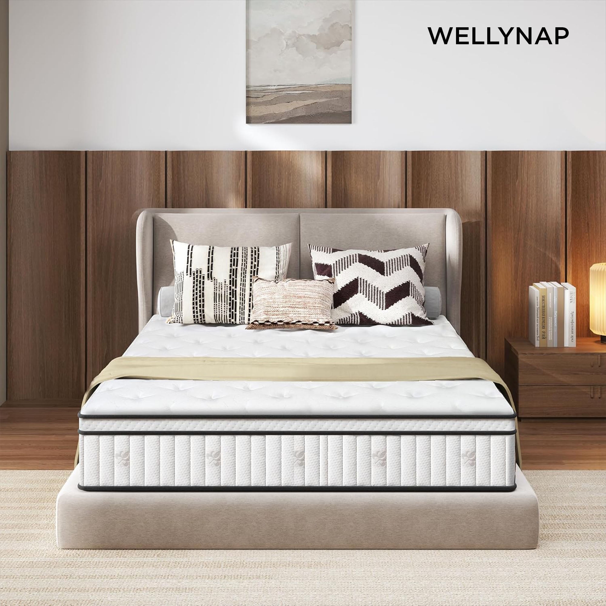 Wellynap 10" Twin Hybrid Mattress with Pocket Spring & Comfort Foam ...