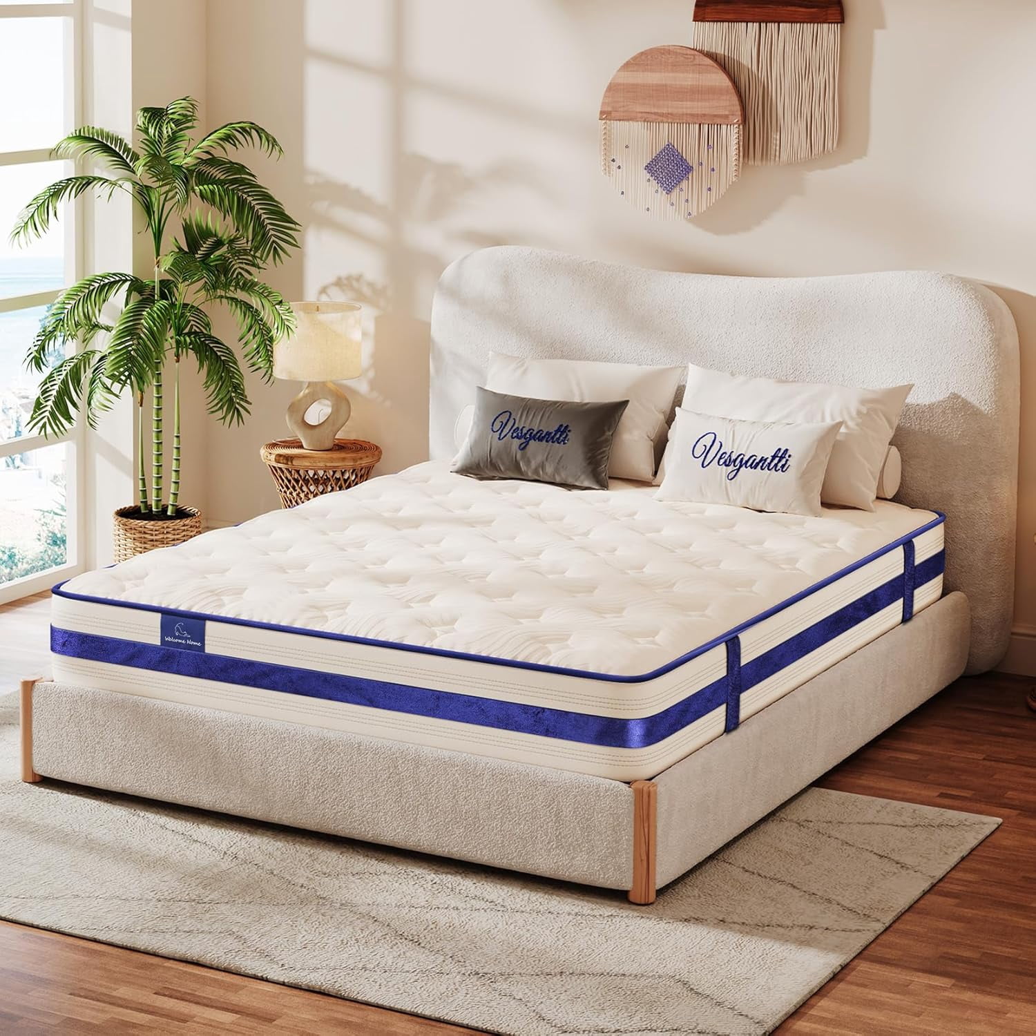 Twin Mattress,12 Inch Hybrid Innerspring Mattress in a Box with Memory ...