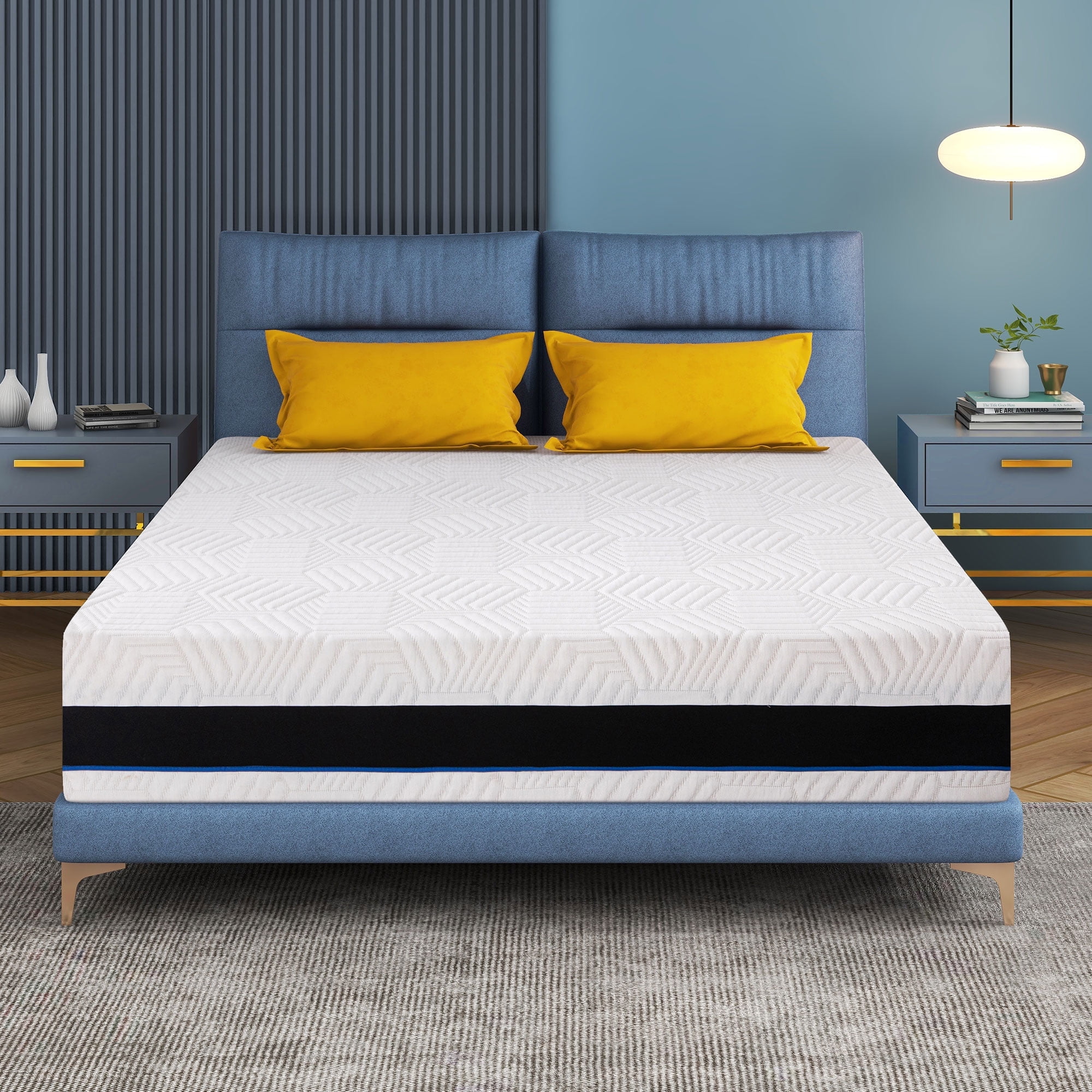 Twin Mattress,12 inch Gel Memory Foam Twin Size Mattress for Pressure ...