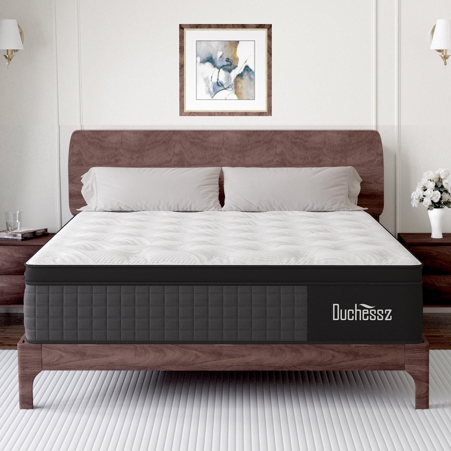 14 inch Twin Mattress Gel Memory Foam Medium Firm Pocket Innerspring ...