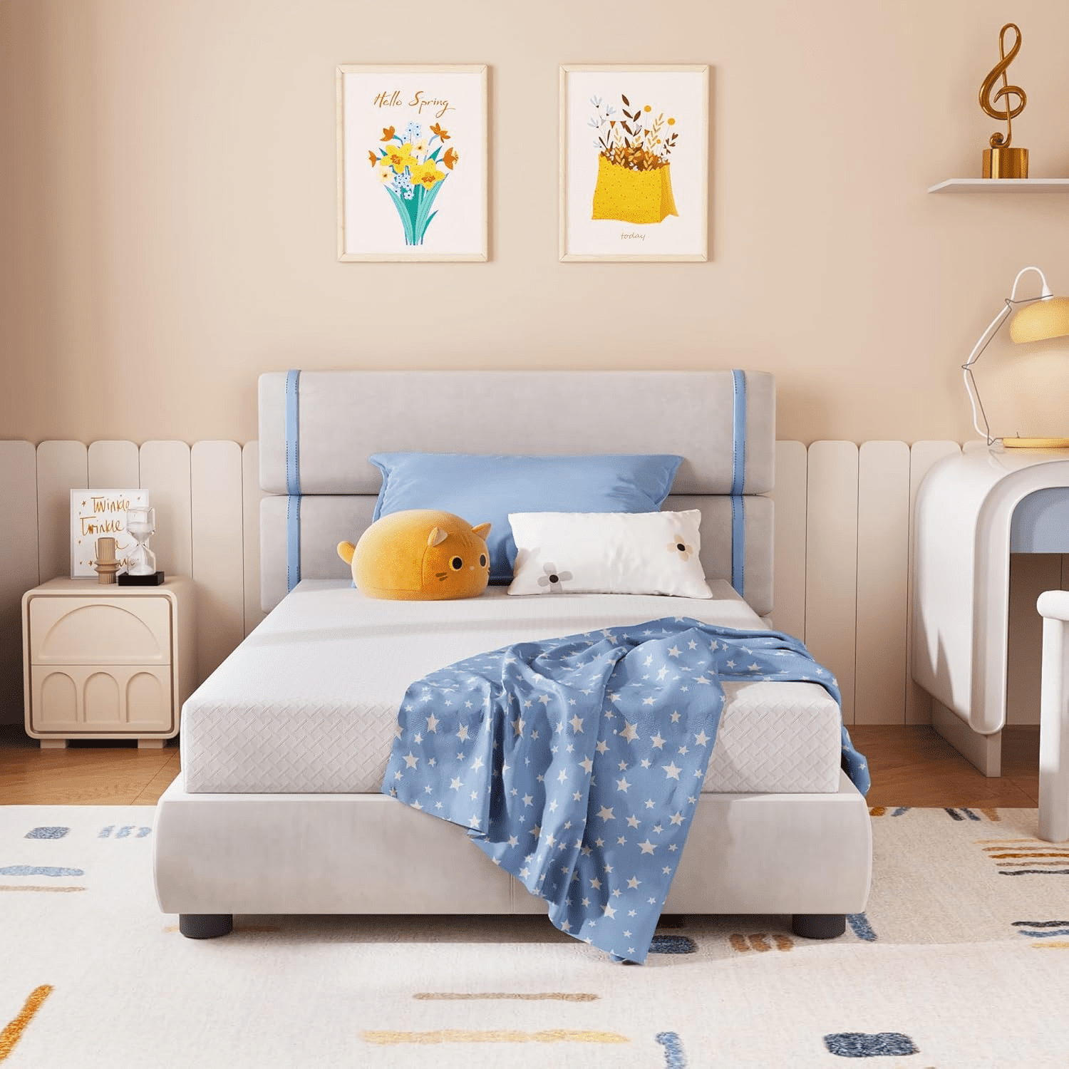 Twin Mattress 5 Inch Green Tea Memory Foam Mattress for Cool Sleep ...