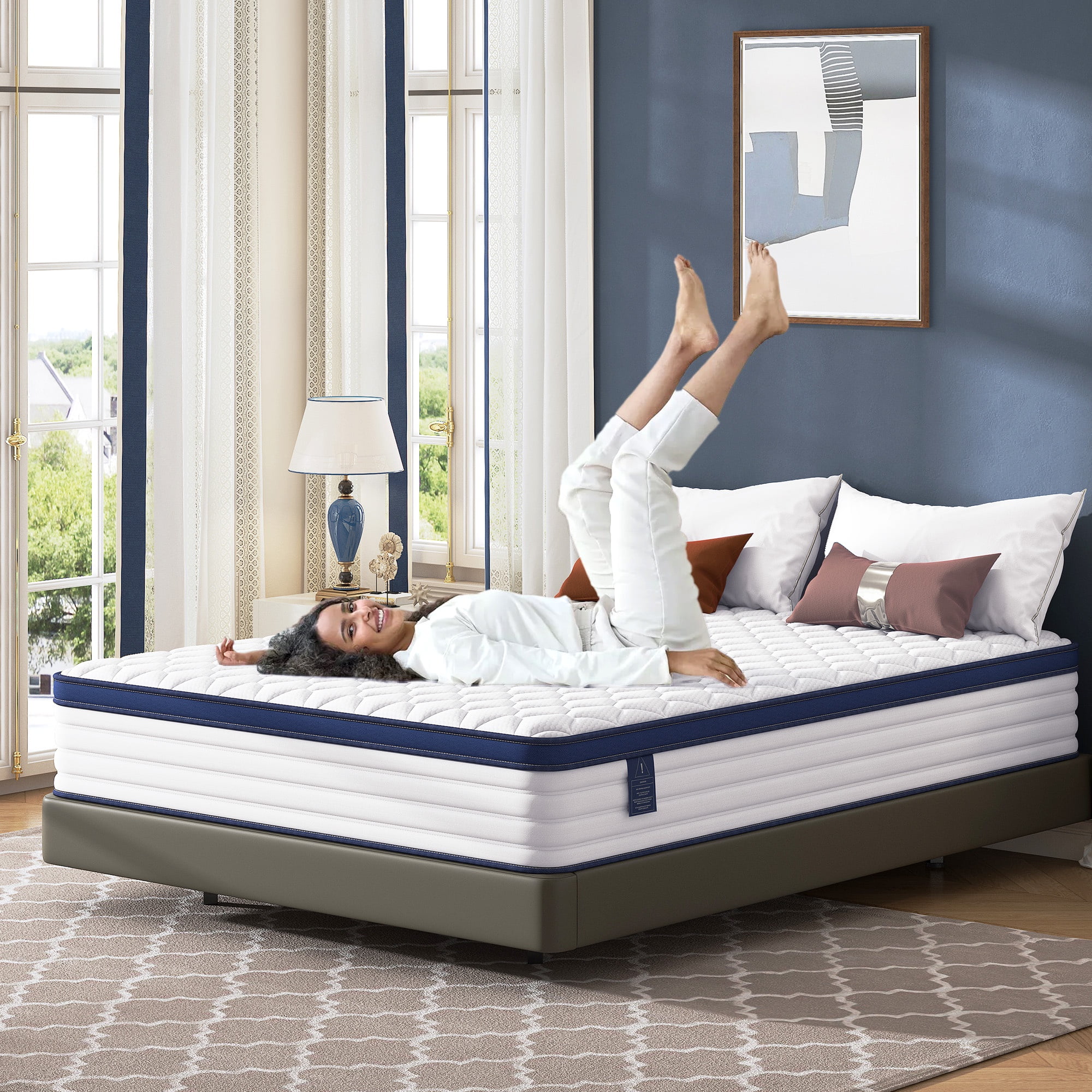 Twin Mattress, UHOMEPRO 12 Inch Gel Memory Foam Mattress in a Box, Cool ...