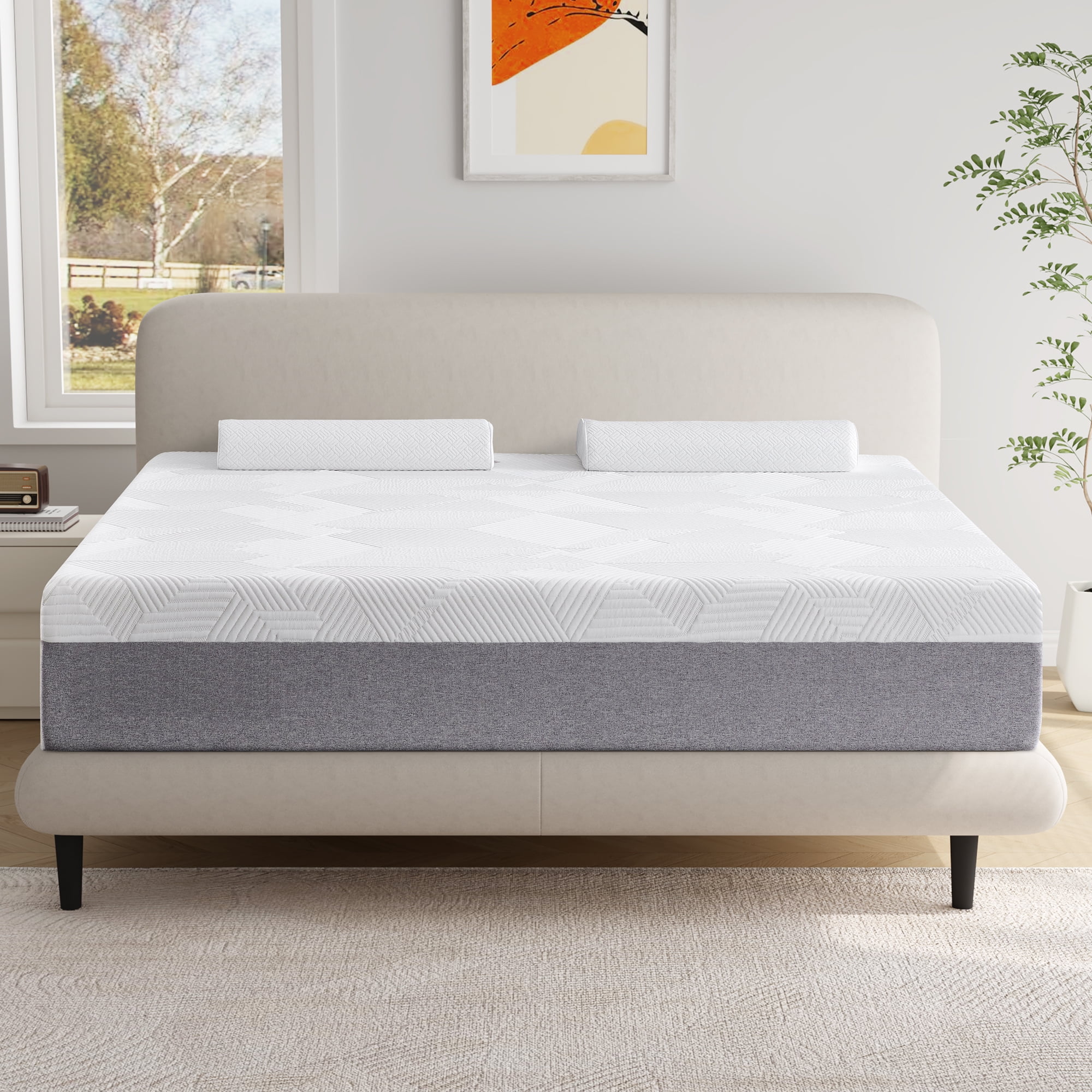 Twin Mattress, Potctz 8" Twin Size Memory Foam Mattress Bed Mattress In ...