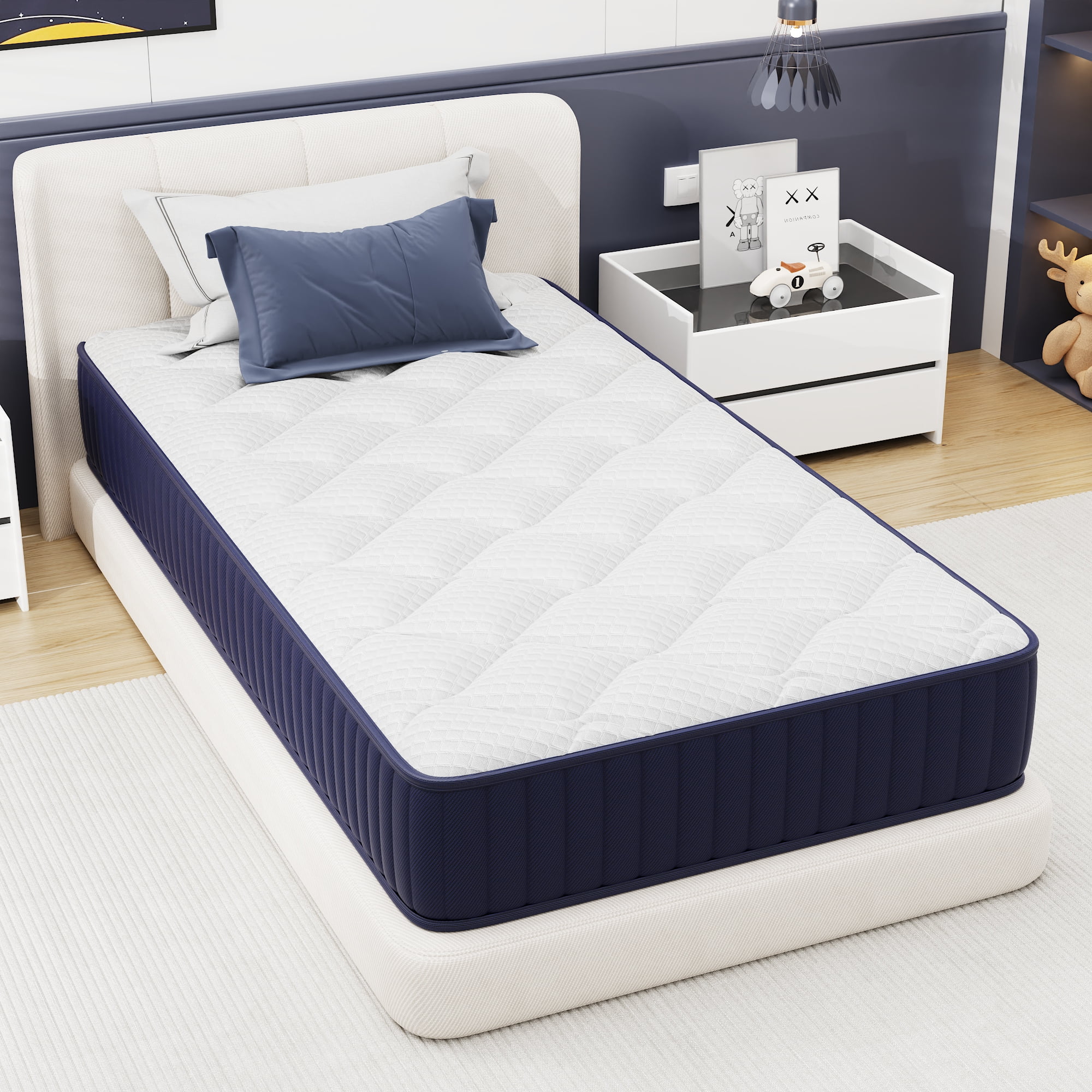 Twin Mattress, Holaki 6" Memory Foam and Spring Hybrid Mattress in a ...
