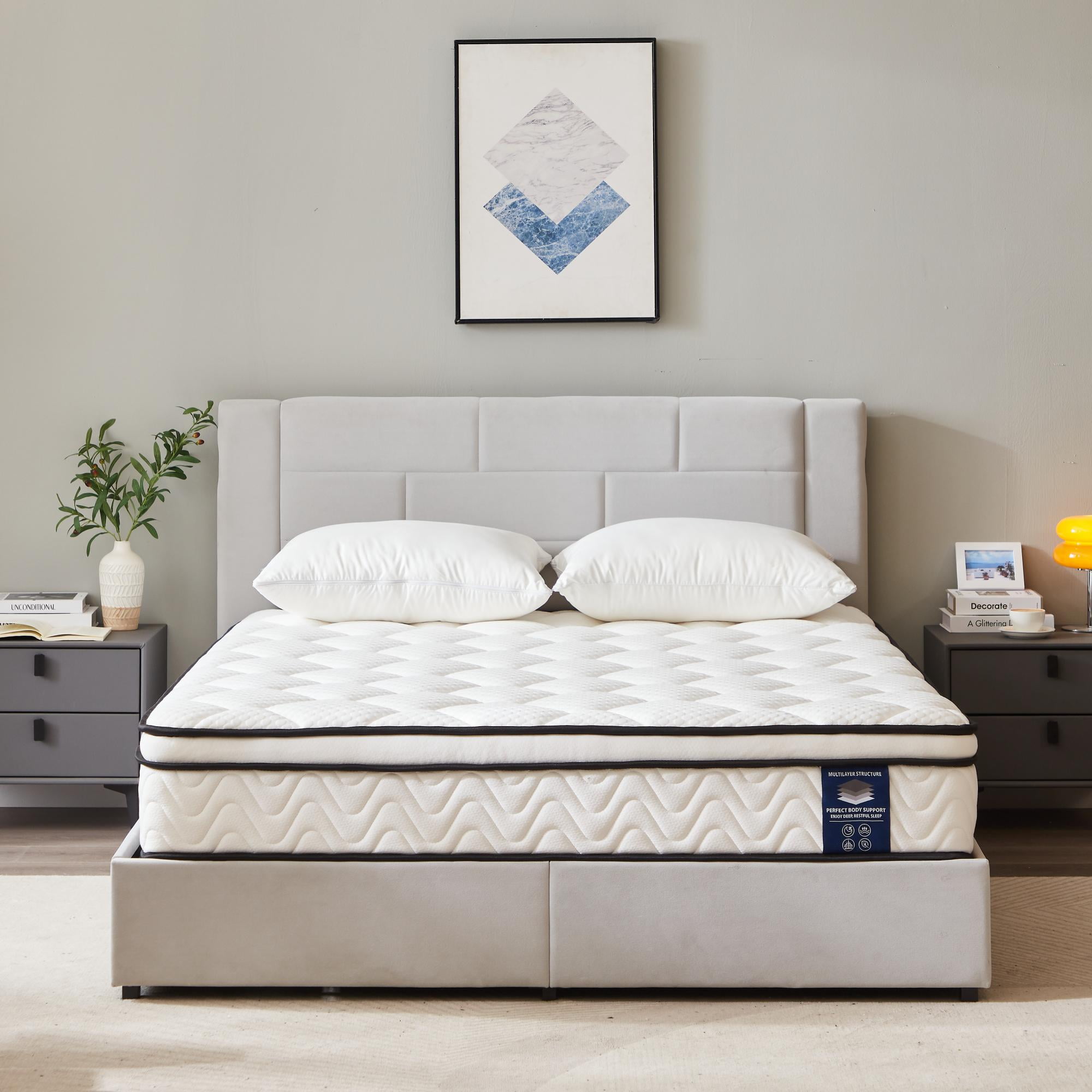 Gibaha Twin Mattresses,10 Inch Twin Size Mattress in a Box, Hybrid ...