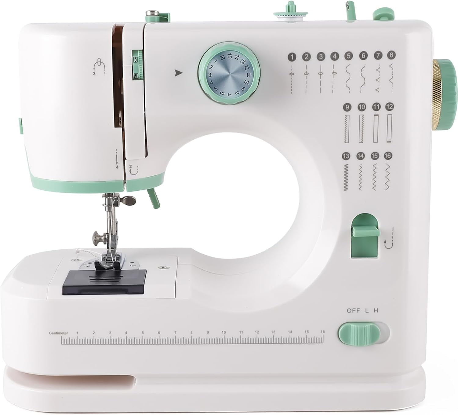 Twin Needles Sewing Machine, Double Needle and Double Thread, 16 Stitch ...