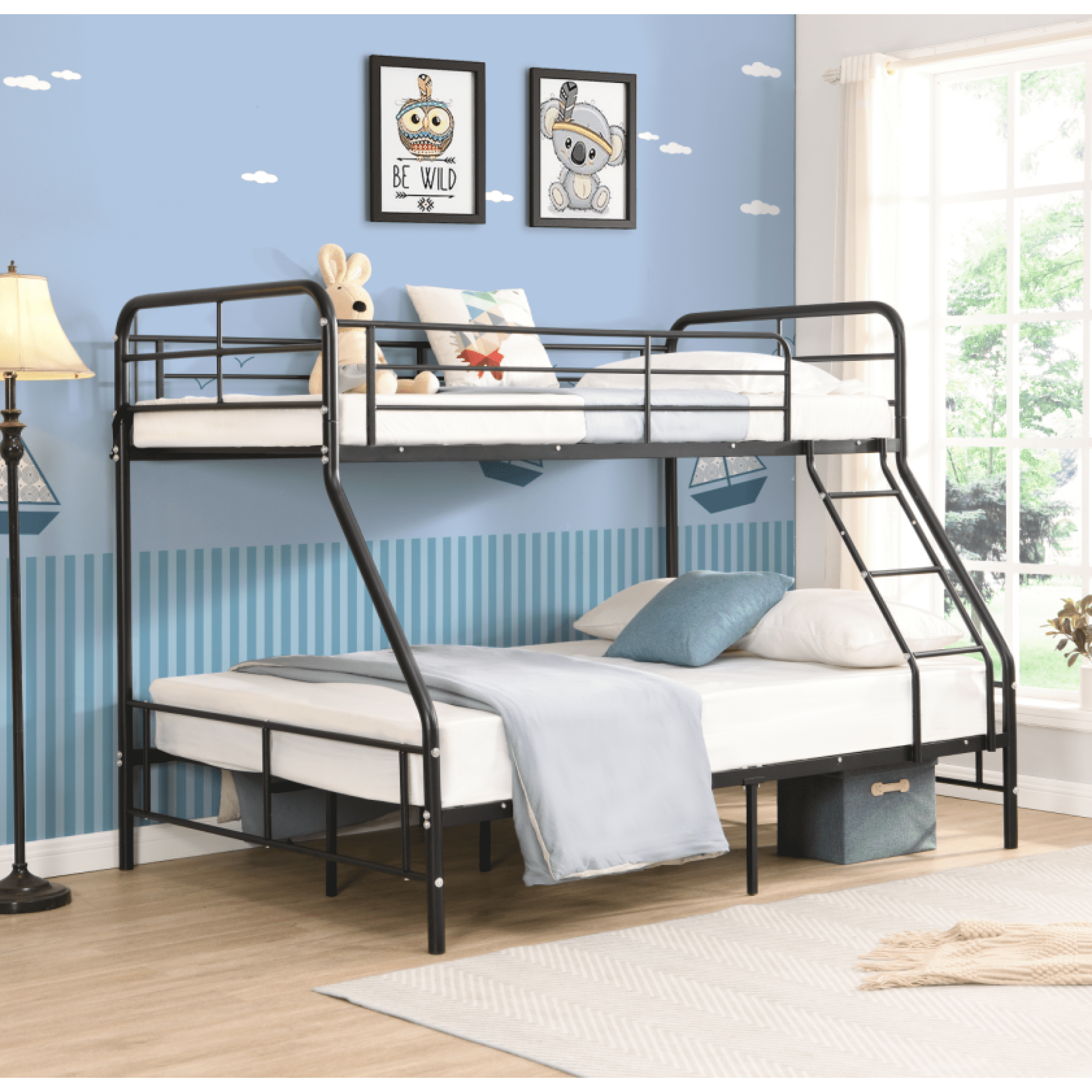 Twin-Over-Full Metal Bunk Bed - Walmart.com