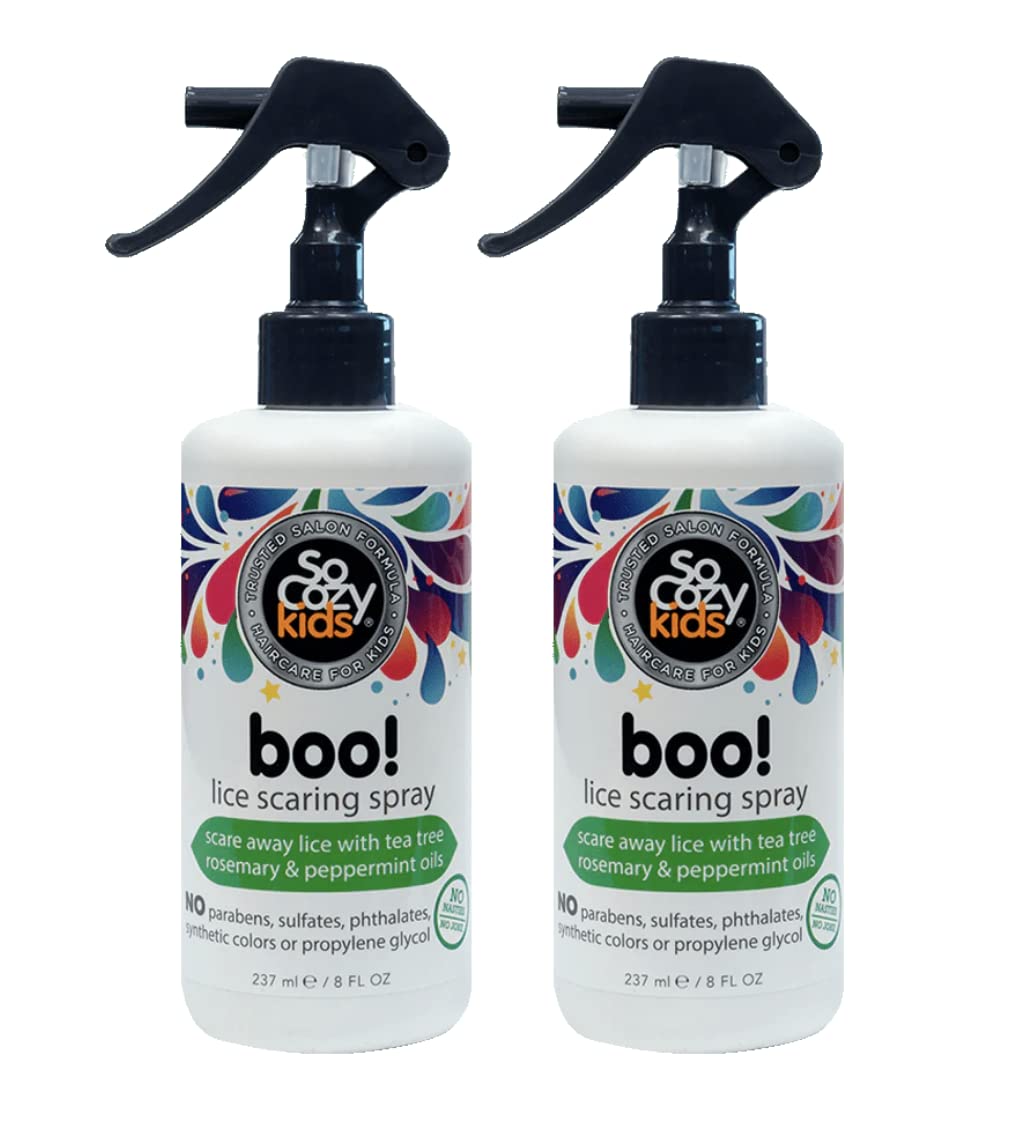Twin Pack So Cozy Boo! Lice Scaring Spray for Kids Hair | Scare Away ...