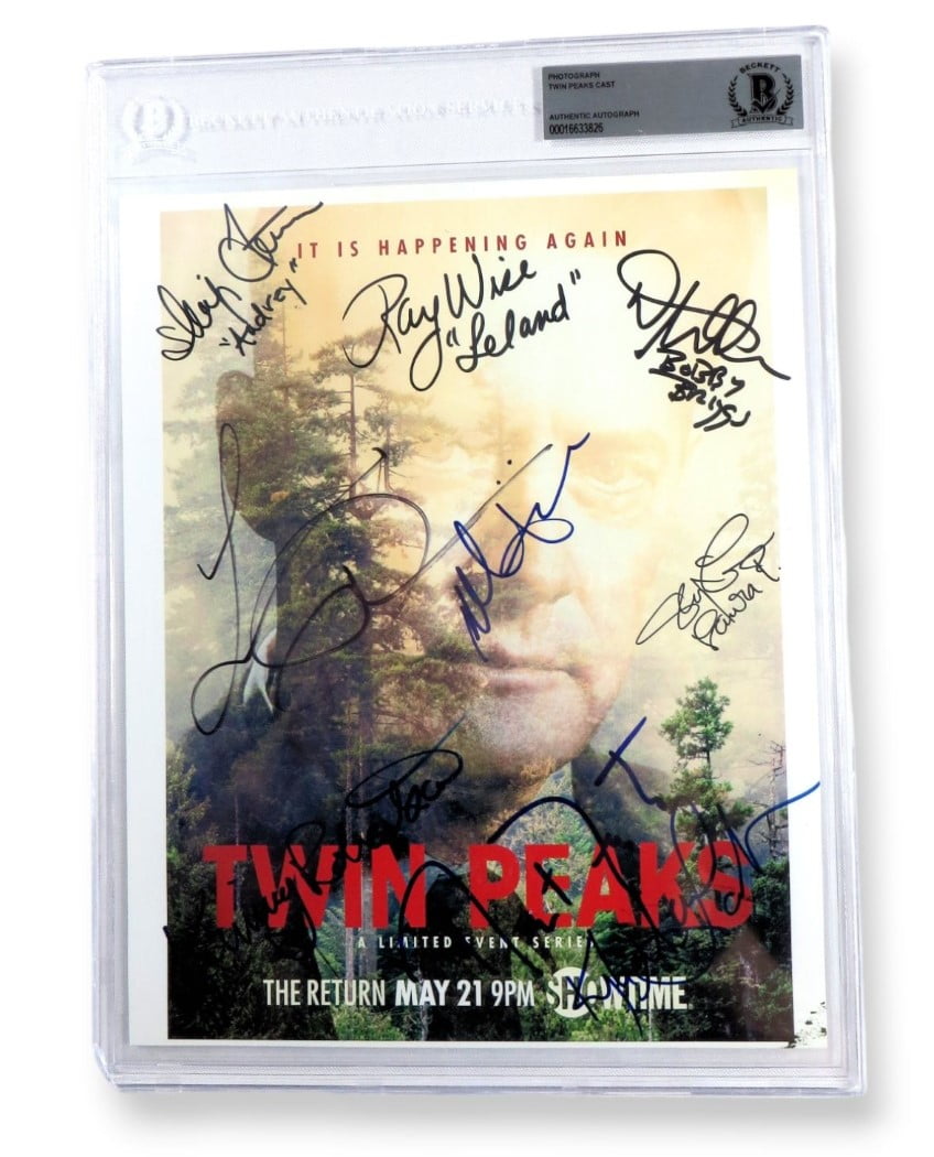 Twin Peaks Signed Cast Autographed Photo Maclachlan Forster Dern +6 BAS ...