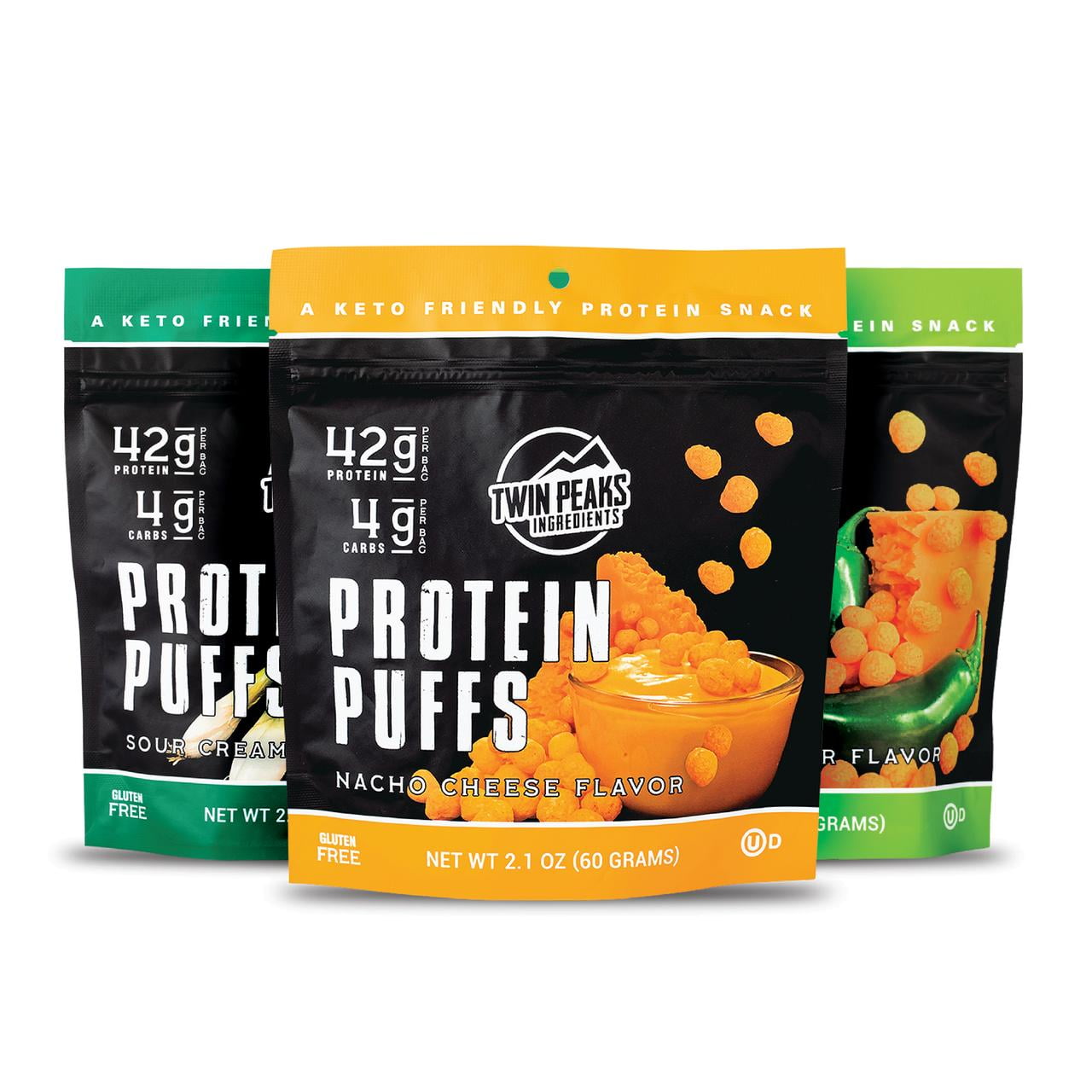 Twin Peaks Ingredients Protein Puffs, Low Carb Keto Friendly Protein ...