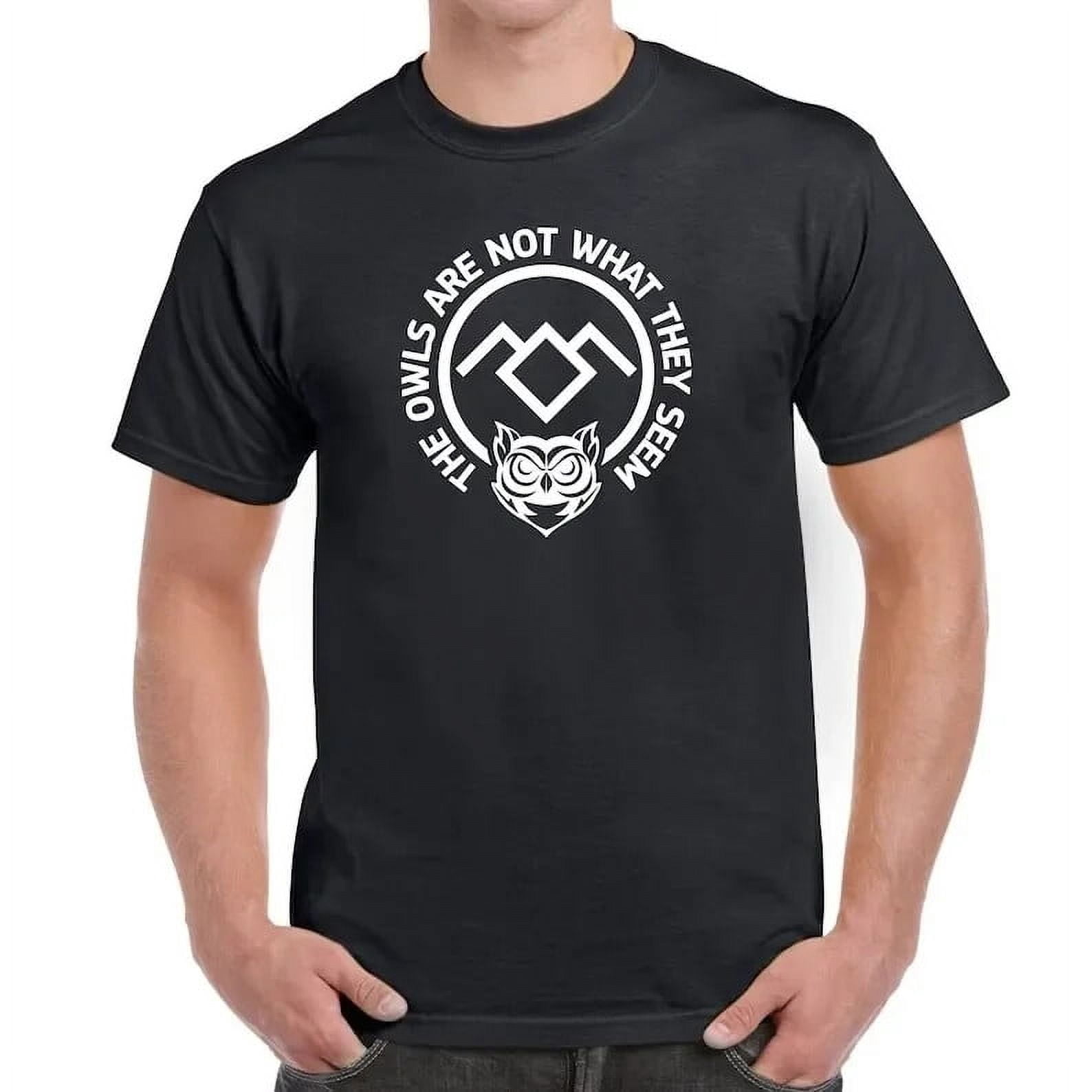 Twin Peaks Inspired The Owls Are Not What They Seem T-Shirt Retro Black ...