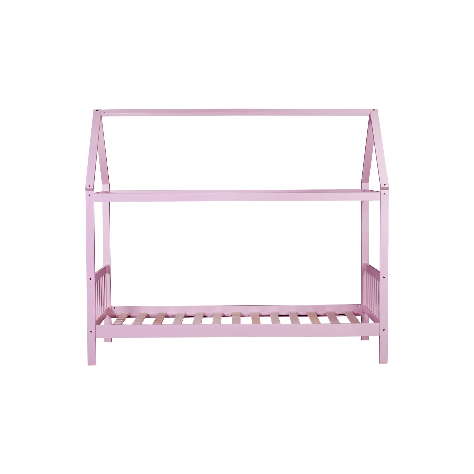 Twin Pink House Bed, Optimized Space Design - Walmart.com