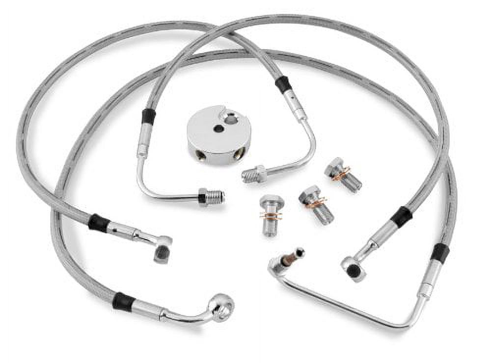 Twin Power HD3018-3F DOT Brake Line Kit - Stock Length - Front ...