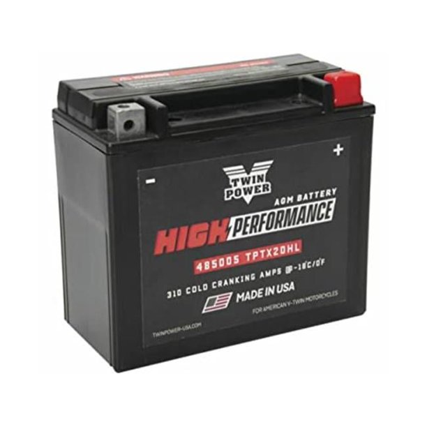 TwinPower 485005 YTX20Hl HP Battery, Black - Walmart Business Supplies