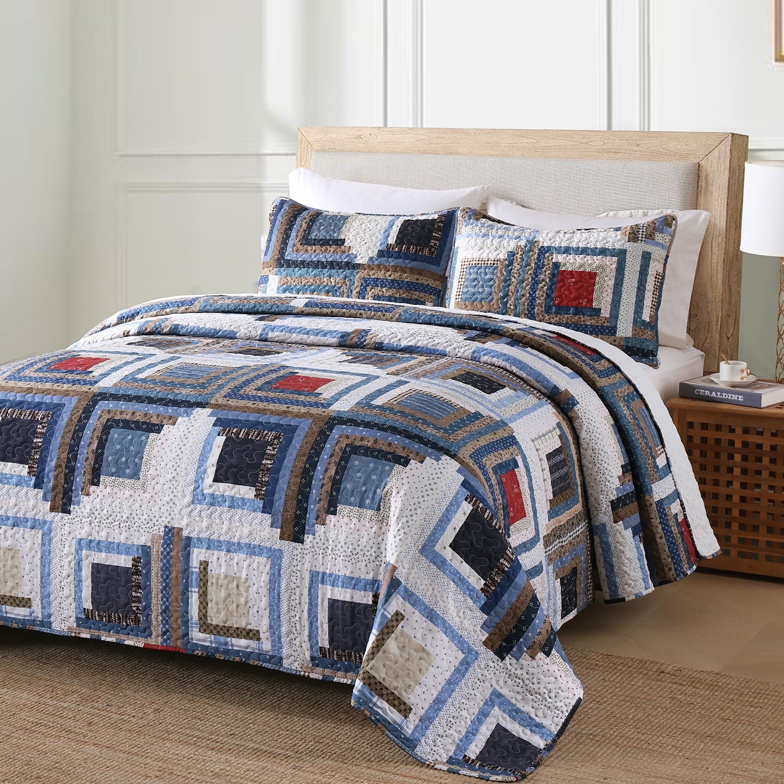 Twin Quilt Set， Greagle 3-Piece Soft Warm Lightweight Twin Size Summer ...