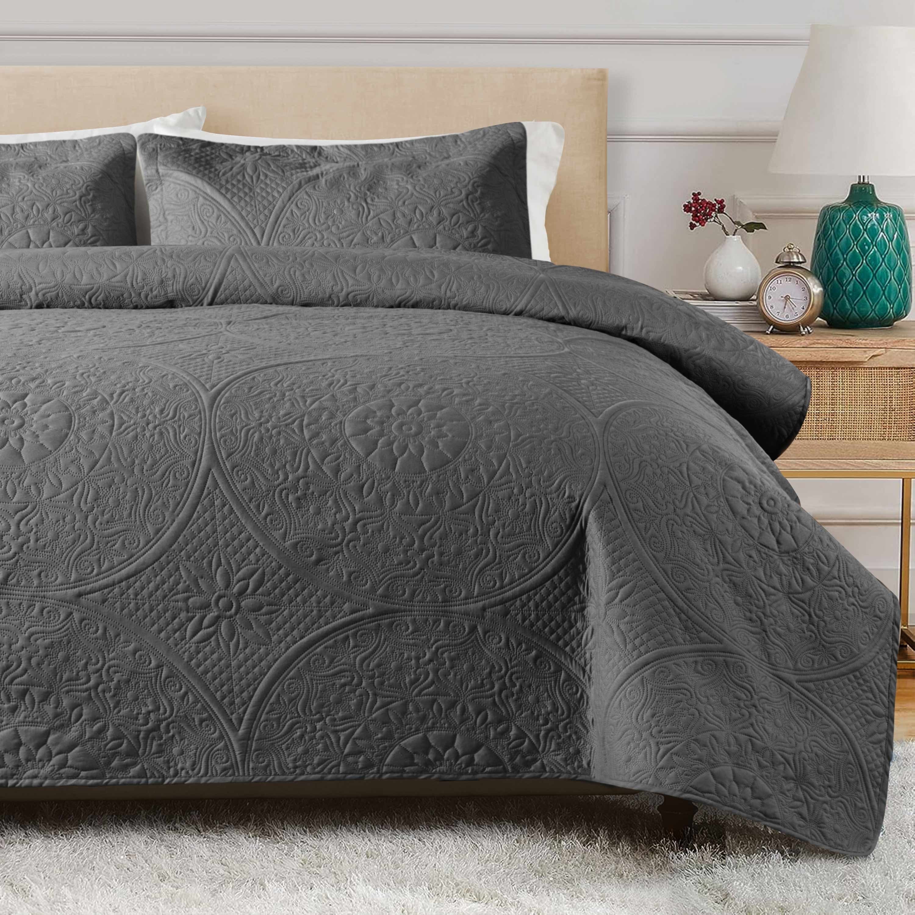 Twin Quilt Set - Lightweight Microfiber Twin Size Summer Bedspread ...