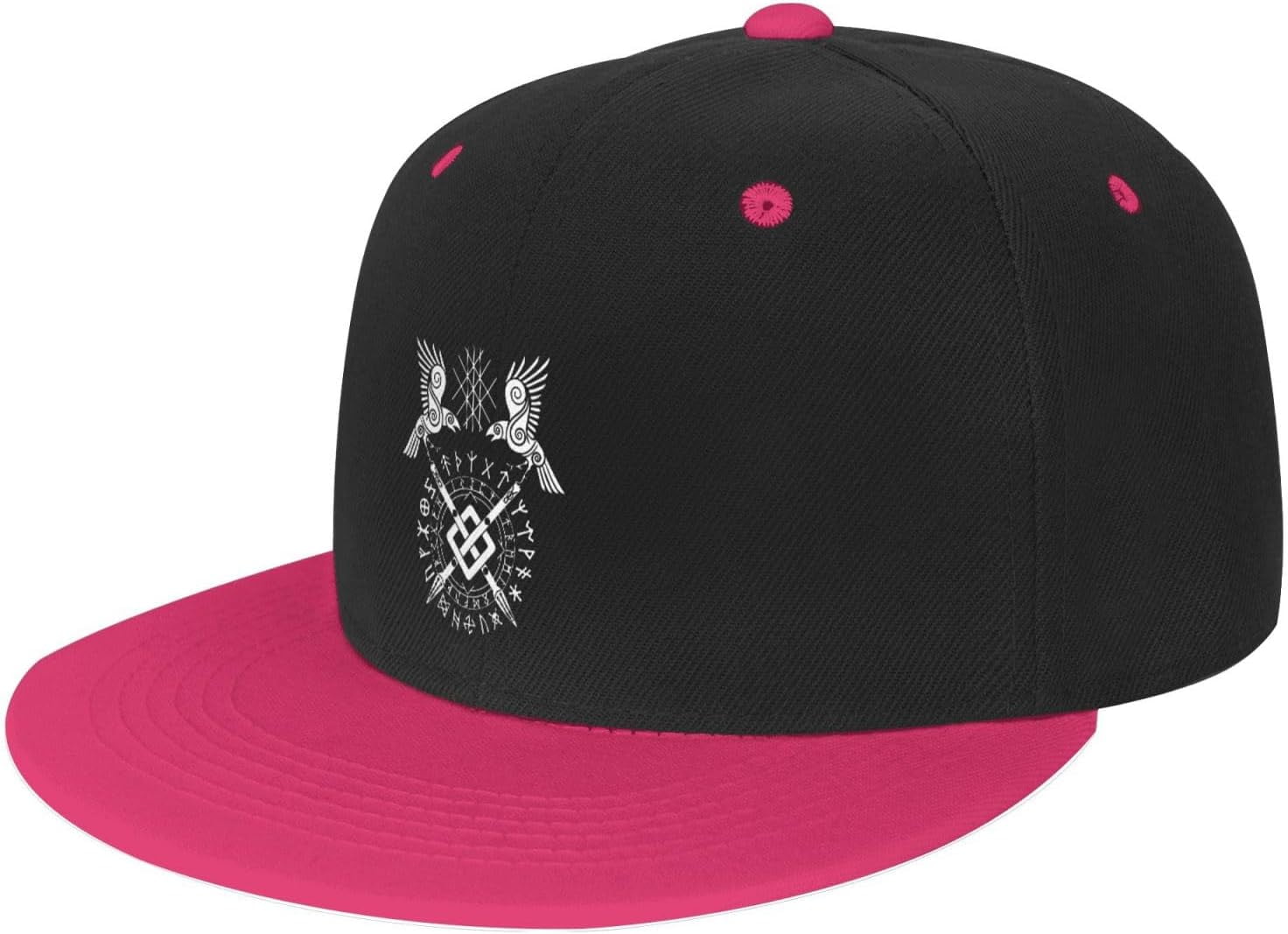 Twin Ravens of Odin Norse Pagan Symbol Baseball Hat Classic Adjustable ...