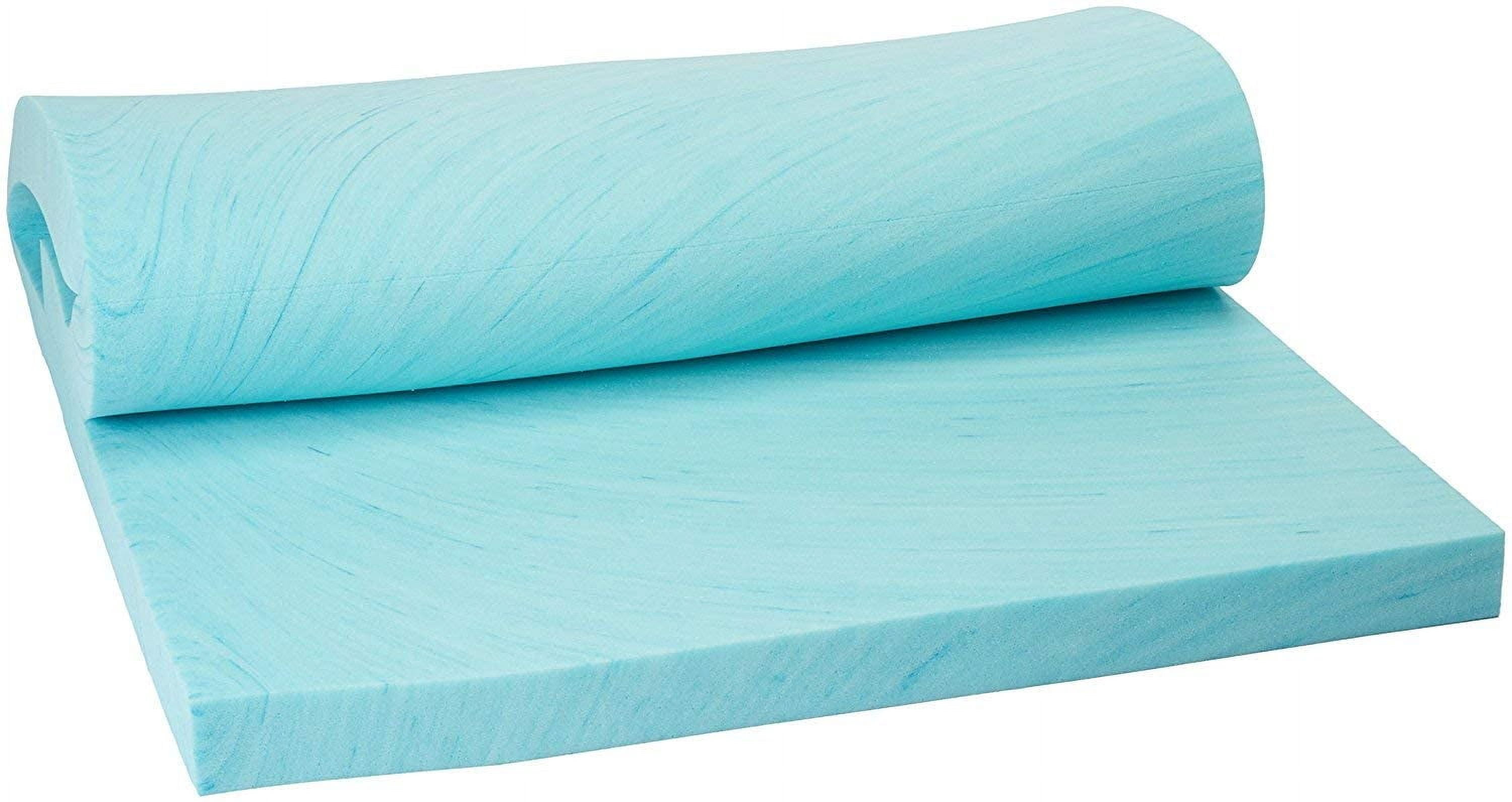 Twin Size 2 Inch Thick, Gel Swirl Visco Elastic Memory Foam Mattress ...