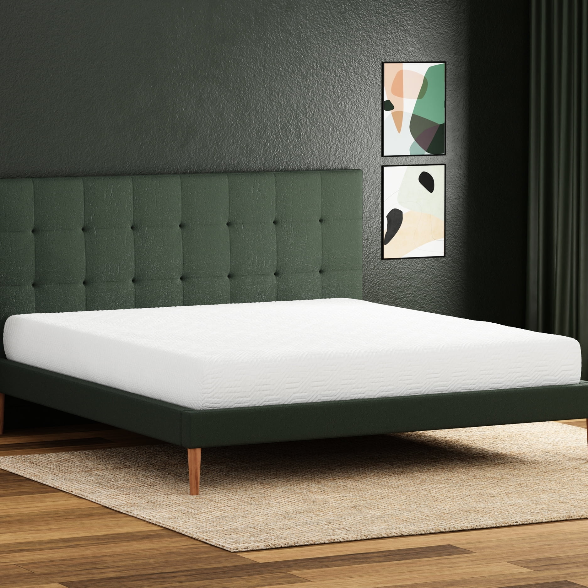 Twin Size 8" Gel- Foam Mattress - Promotes Cooler Rest And Firm Comfort ...