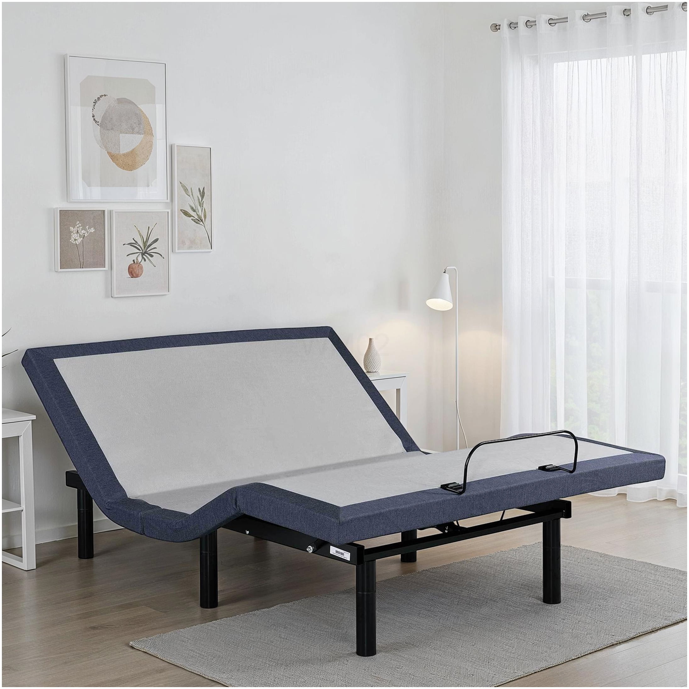 Twin Size Adjustable Bed Base with Massage & Bluetooth, Wireless Remote ...