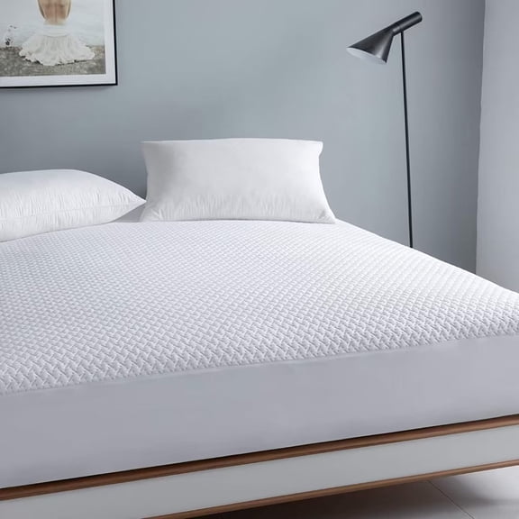 Mainstays Waterproof Cooling Fitted Mattress Protector Full Size with ...