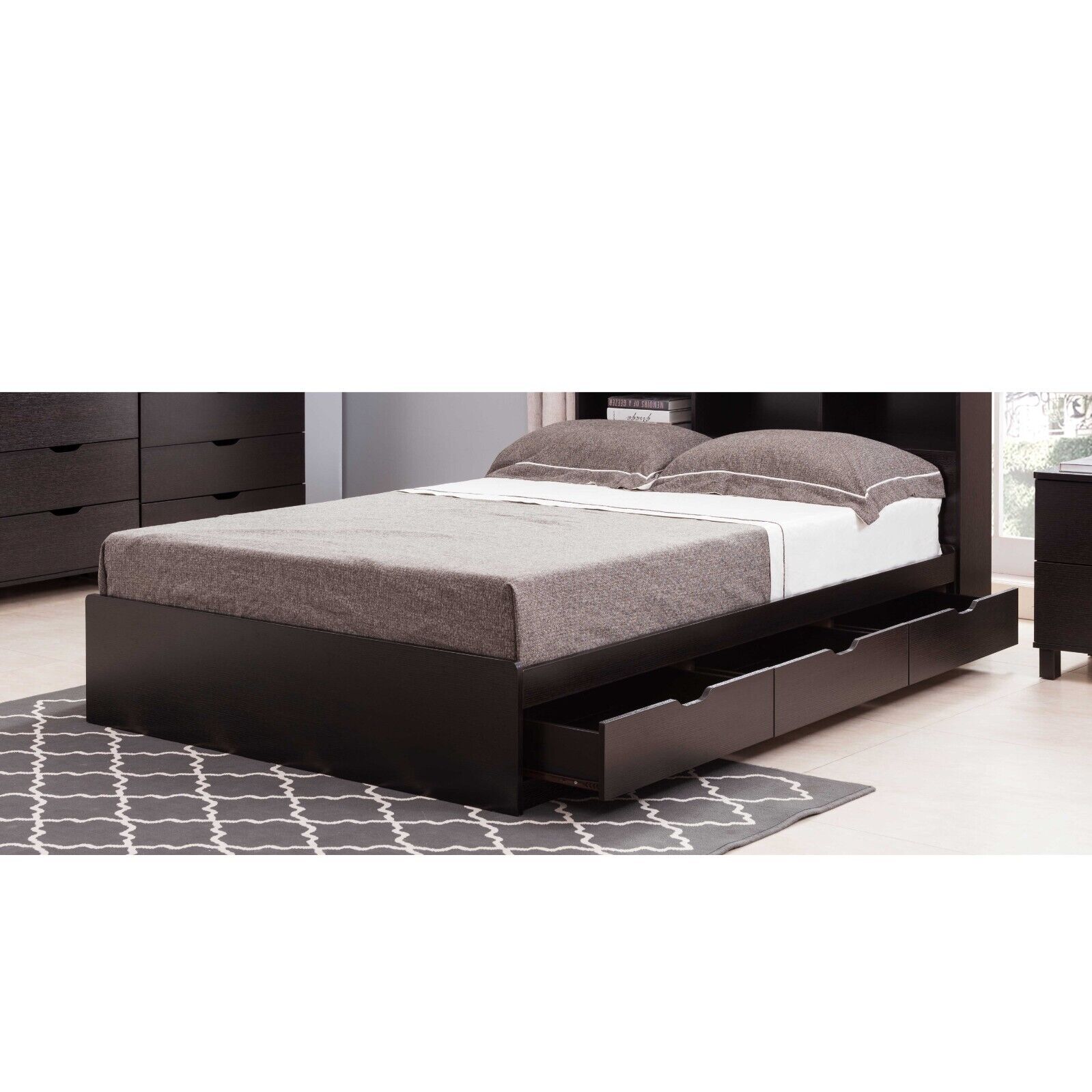 Twin Size Bed With Three Bottom Drawers - Walmart.com