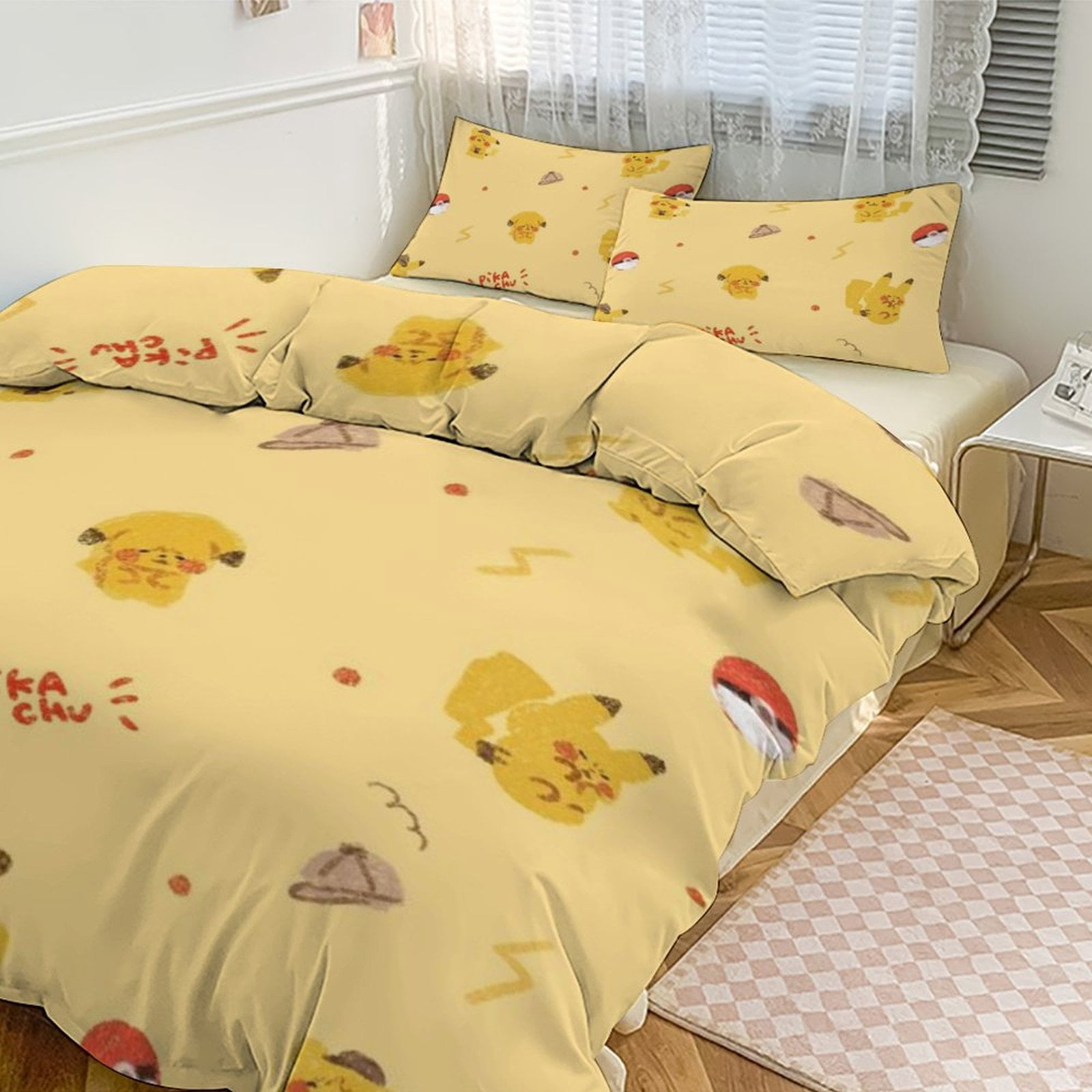 Twin Size Bedding Sets Pikachu Bedding Set for Kids Pikachu Merch Anime ...