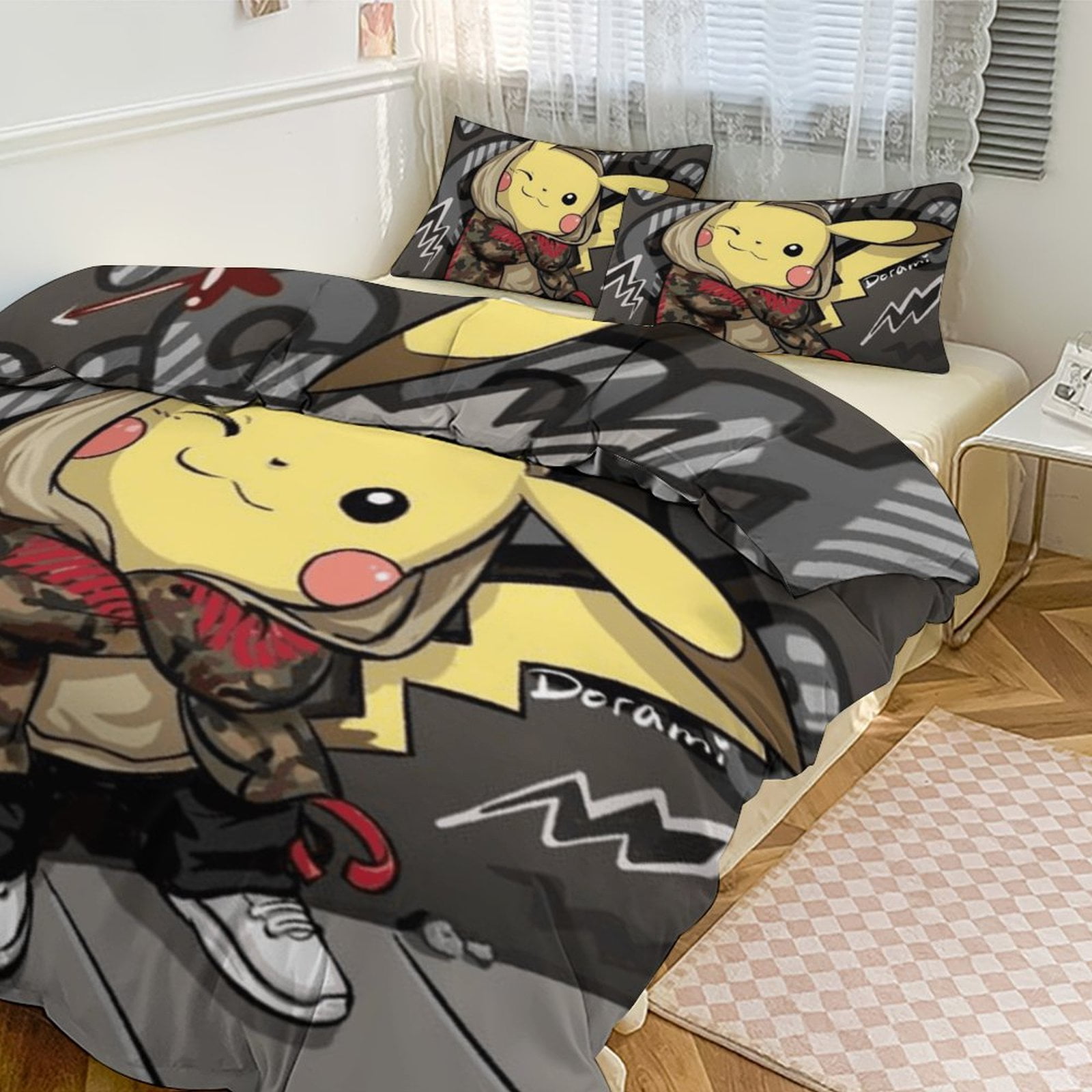 Twin Size Bedding Sets Pikachu Bedding Set for Kids Pikachu Merch Anime ...
