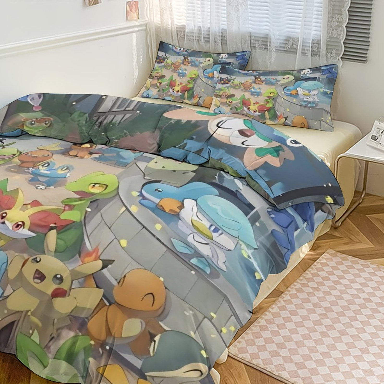 Twin Size Bedding Sets Pokemon Bedding Set for Kids Pokemon Merch Anime ...