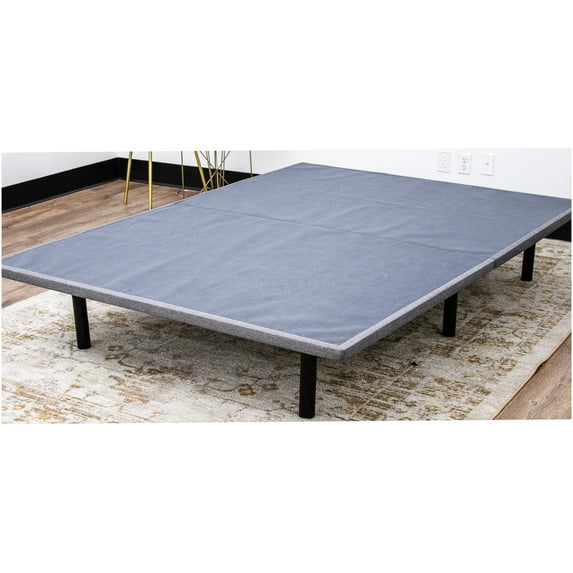 Twin Size Folding Bed Base with Upholstered Platform, 1000lb Weight ...