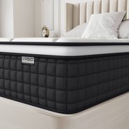 QUEEN ROSE 12'' Full Size Hybrid Firm Mattress, Gel Memory Foam ...