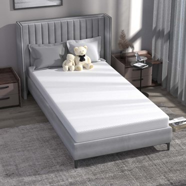 YRLLENSDAN 5 Inch Gel Memory Foam Twin Mattress, Firm Twin Size ...