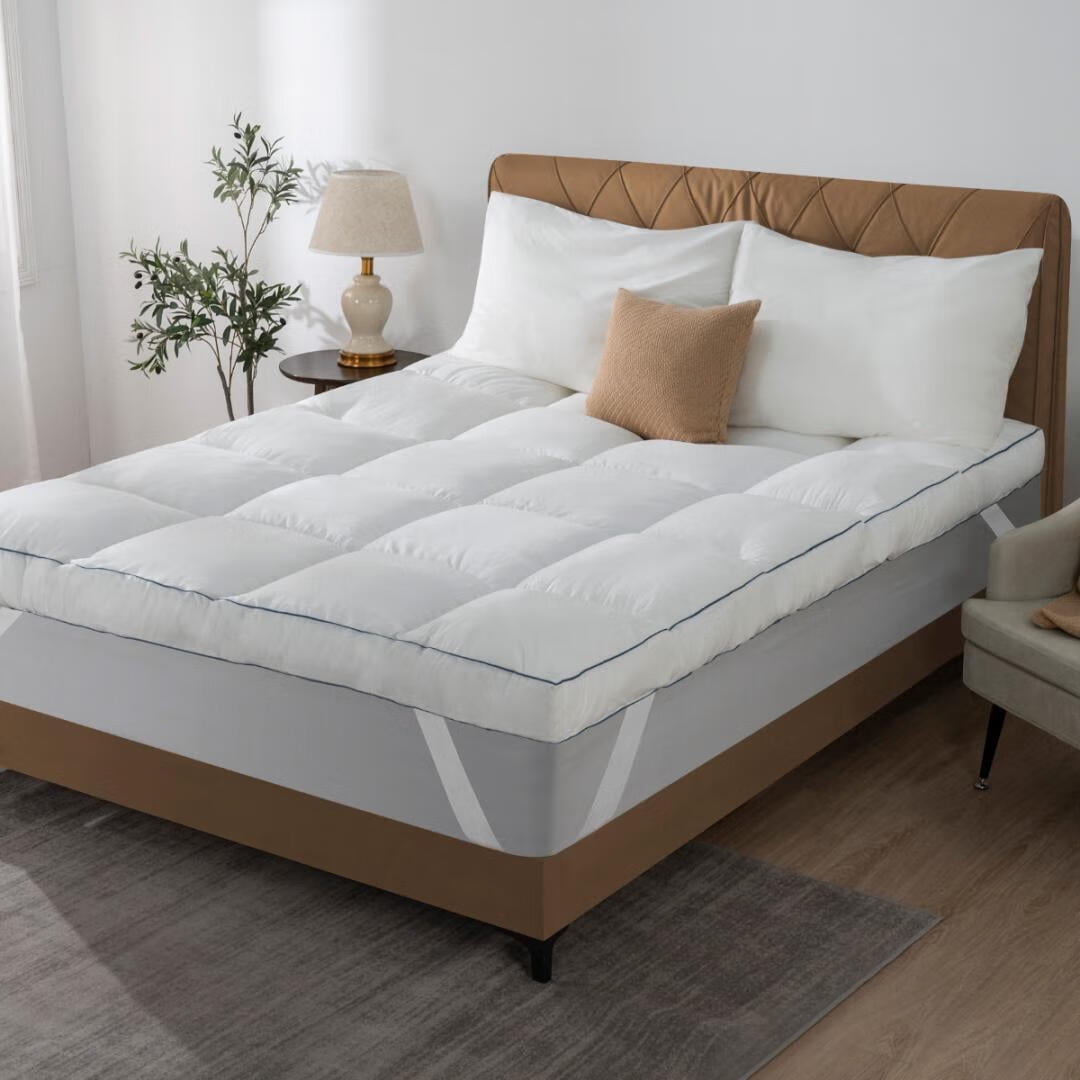 Twin Size Mattress Topper White Luxury Down Alternative Fiber Mattress ...