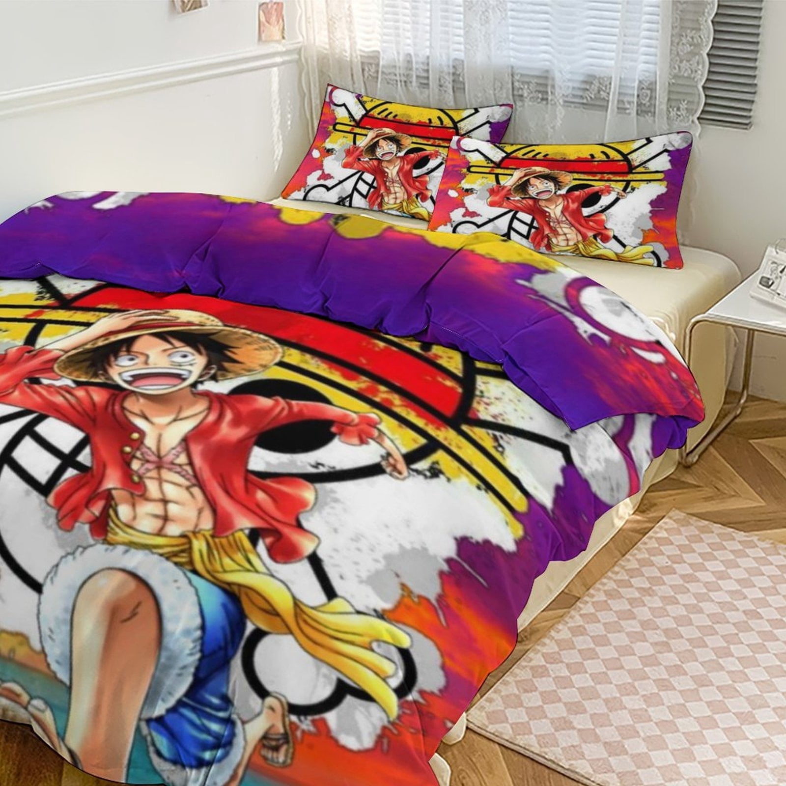 Twin Size One Piece Bedding Set Anime Bedding Set Contains One Duvet ...