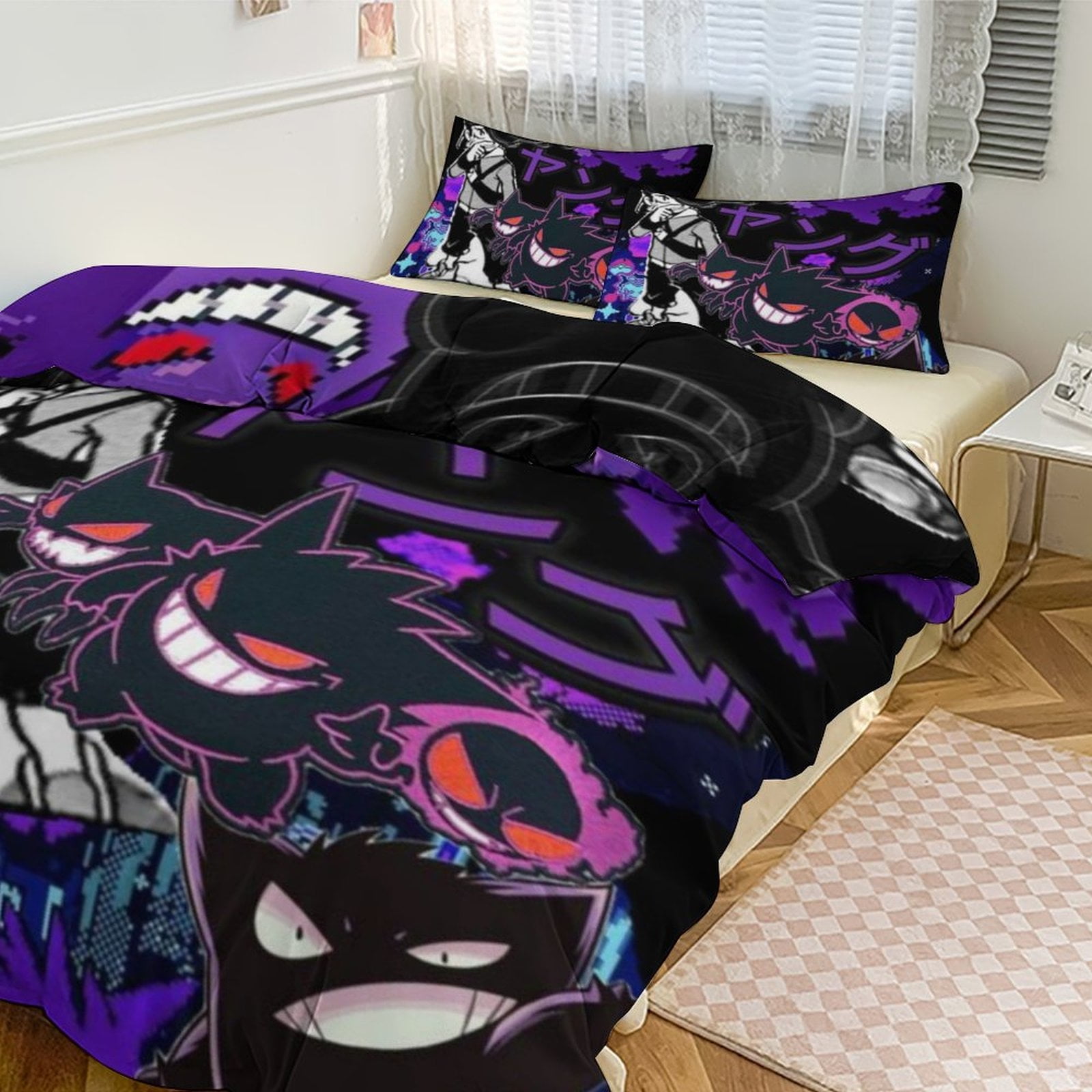 Twin Size Pokemon Bedding Set for Kids Contains One Duvet Cover and two ...