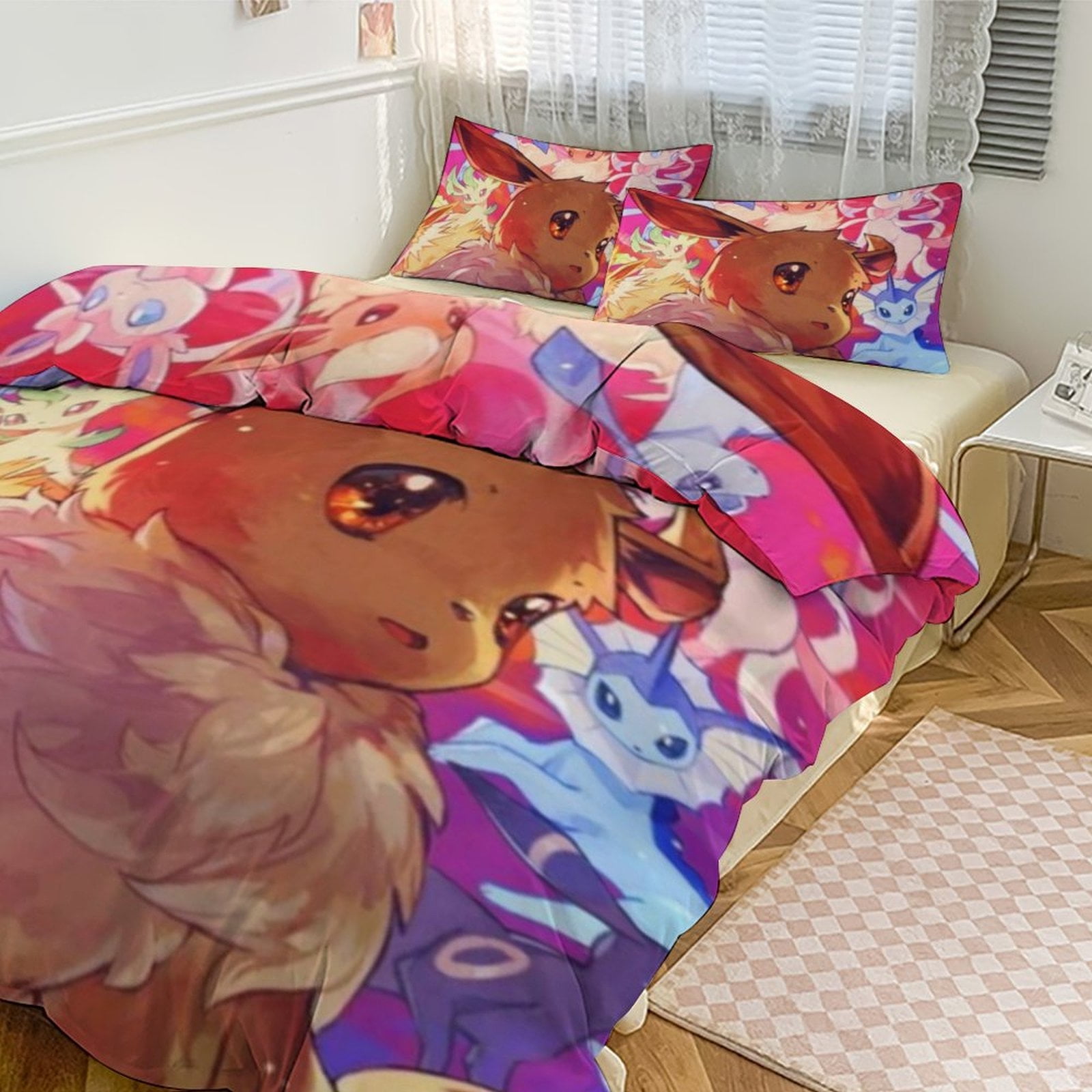 Twin Size Pokemon Bedding Set for Kids Contains One Duvet Cover and two ...