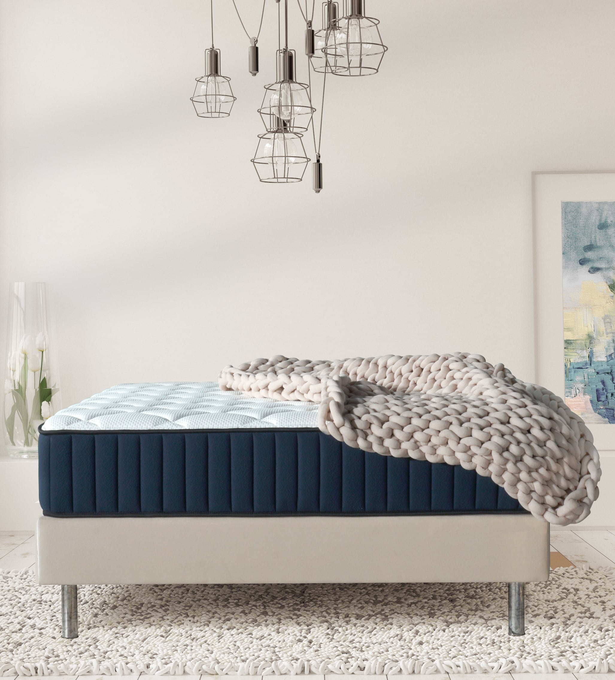 Twin Size- Serenity 12" Medium Tight-Top Cooling Gel Memory Edge ...