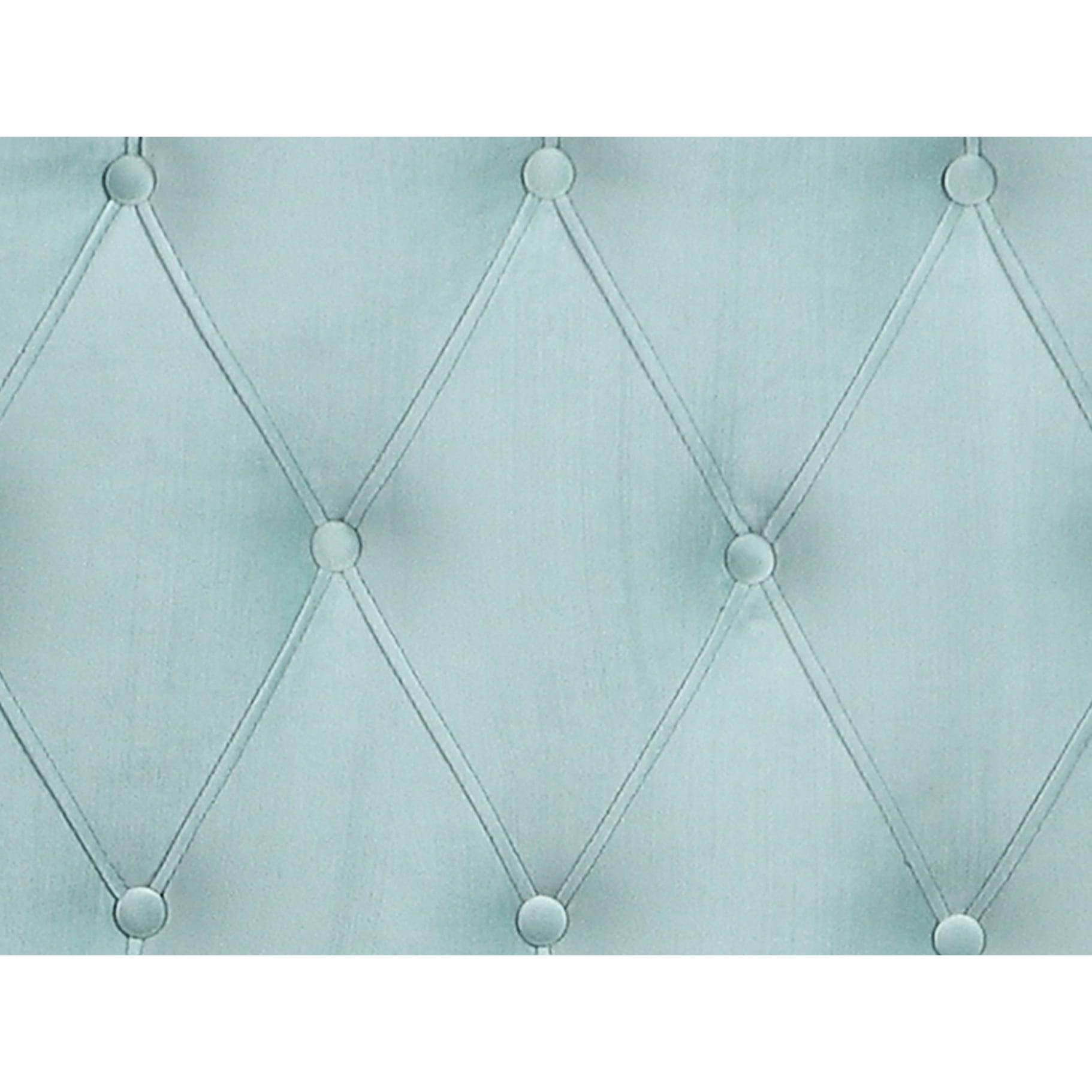 Twin Size Upholstered Bed In Brilliant Blue - Solid Wood Base Foam ...