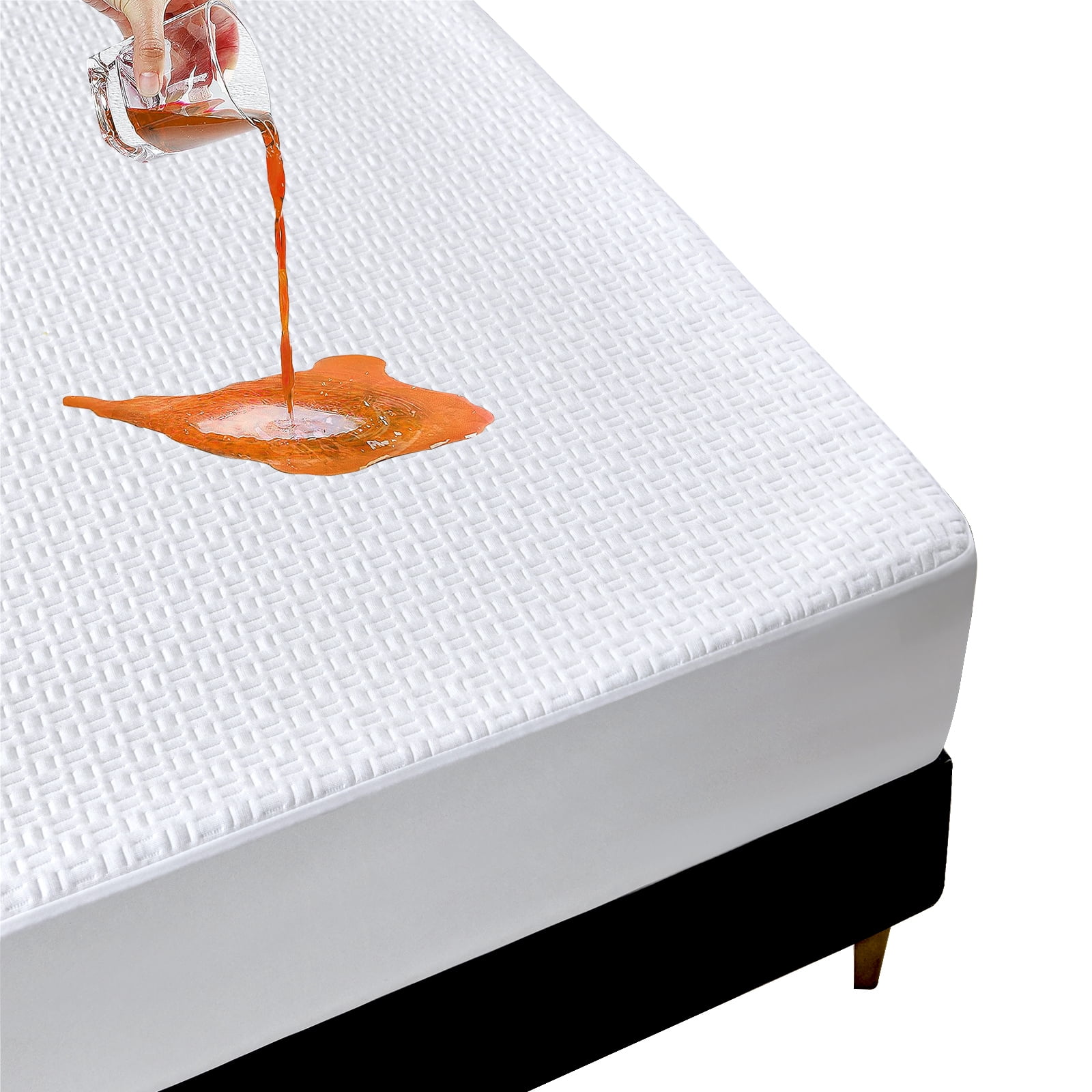 Twin Size Waterproof Mattress Protector, 3D Breathable Viscose from ...