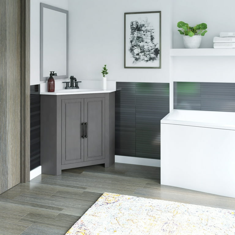 Corner Bathroom Vanity Cabinets