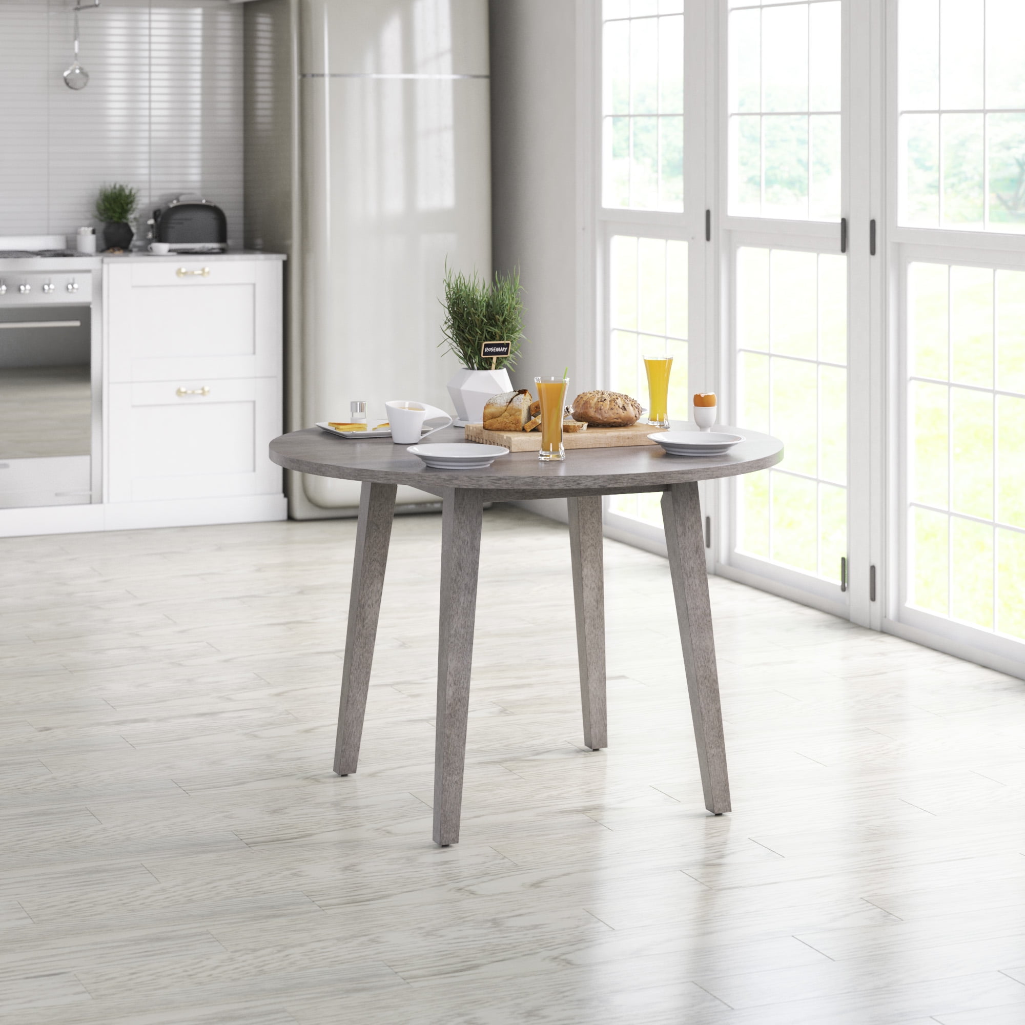Twin Star Home Traditional Round Dining Table - Walmart.com
